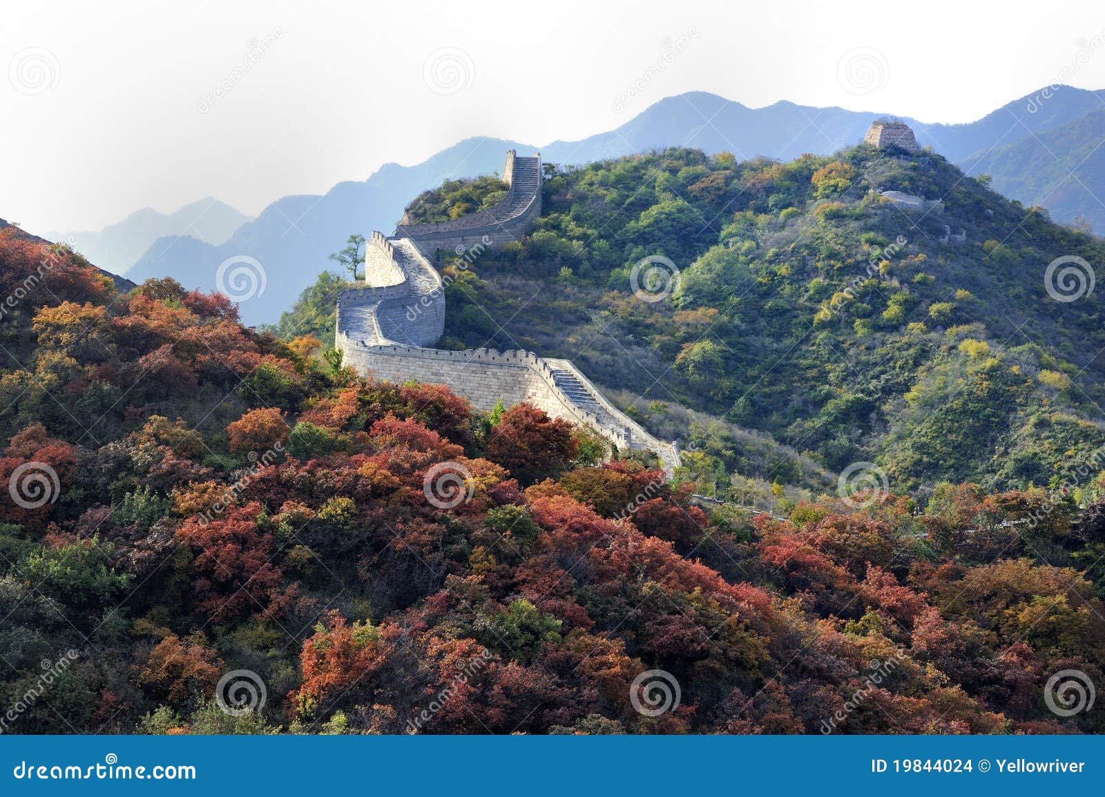 Great Wall in Autumn, Beijing Stock Photo - Image of tourism, season ...