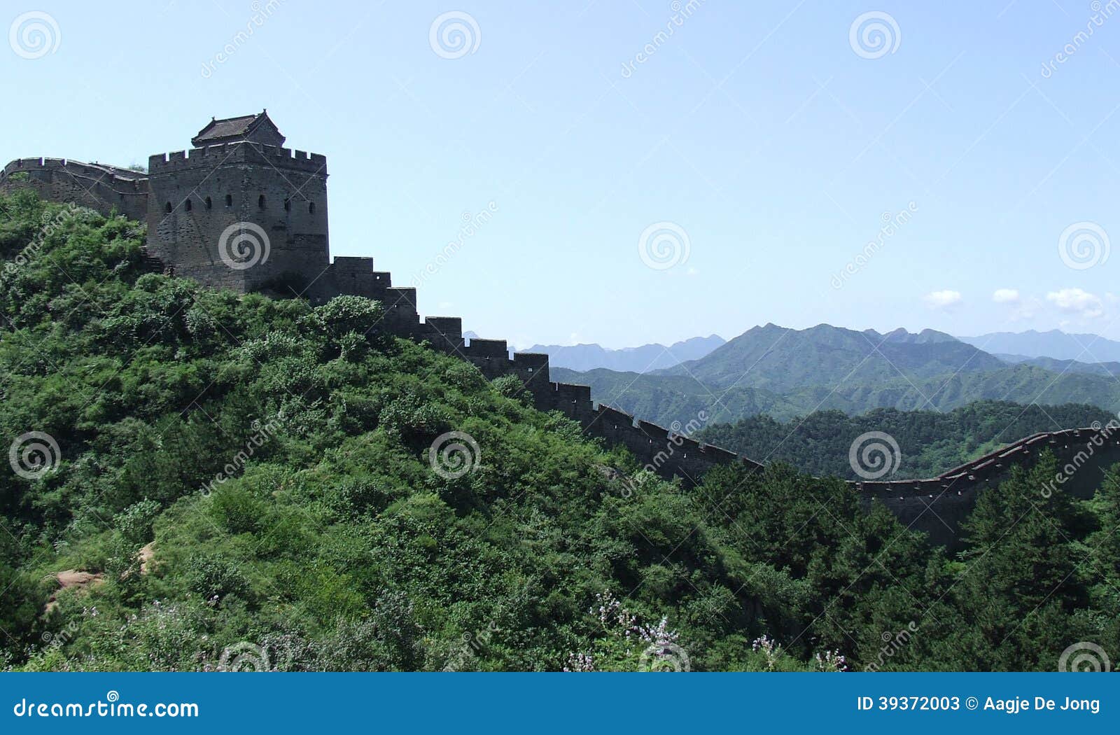 Great Wall Beacon Tower at Jinshanling Stock Image - Image of great ...
