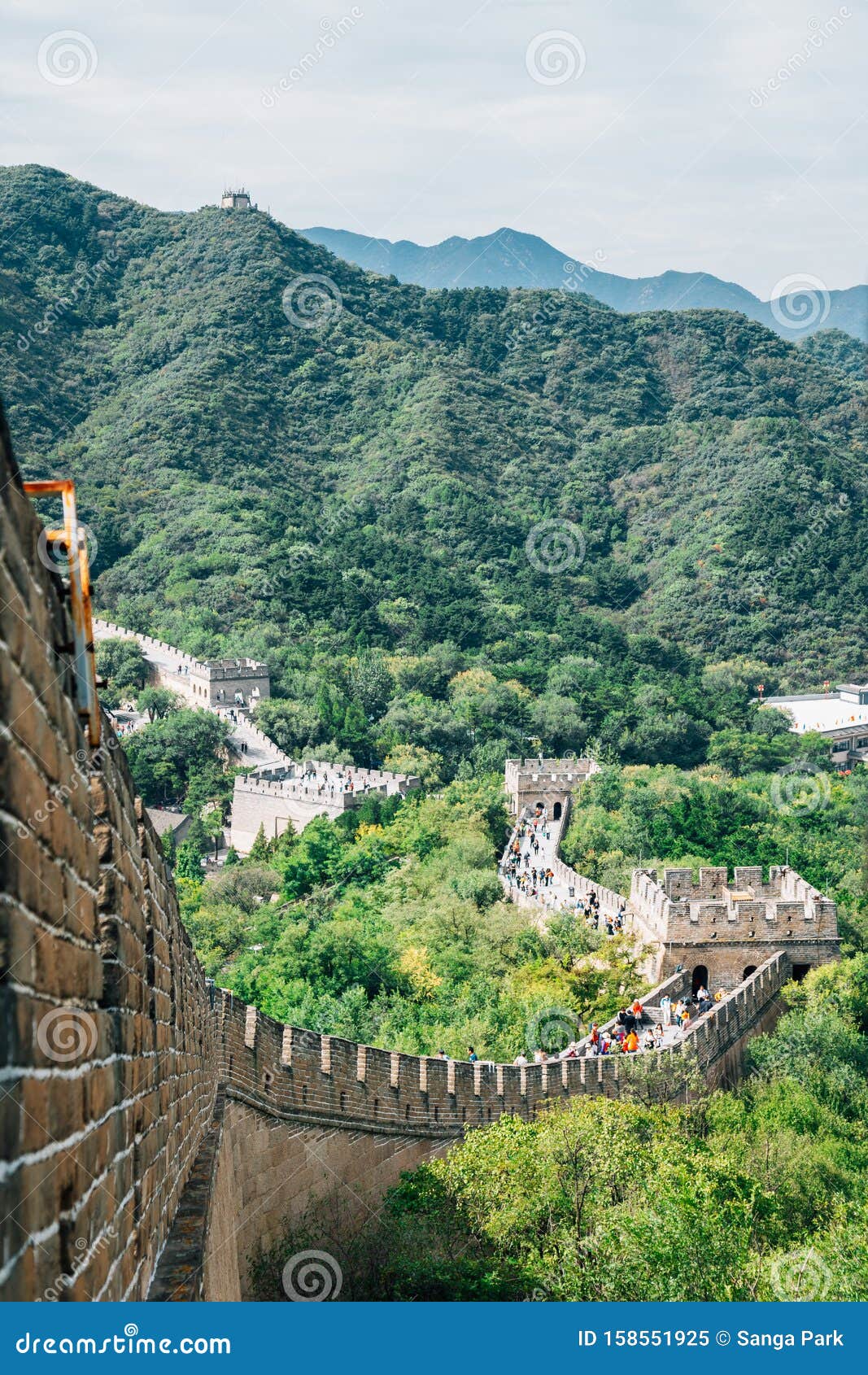 The Great Wall in Beijing, China Editorial Image - Image of ancient ...