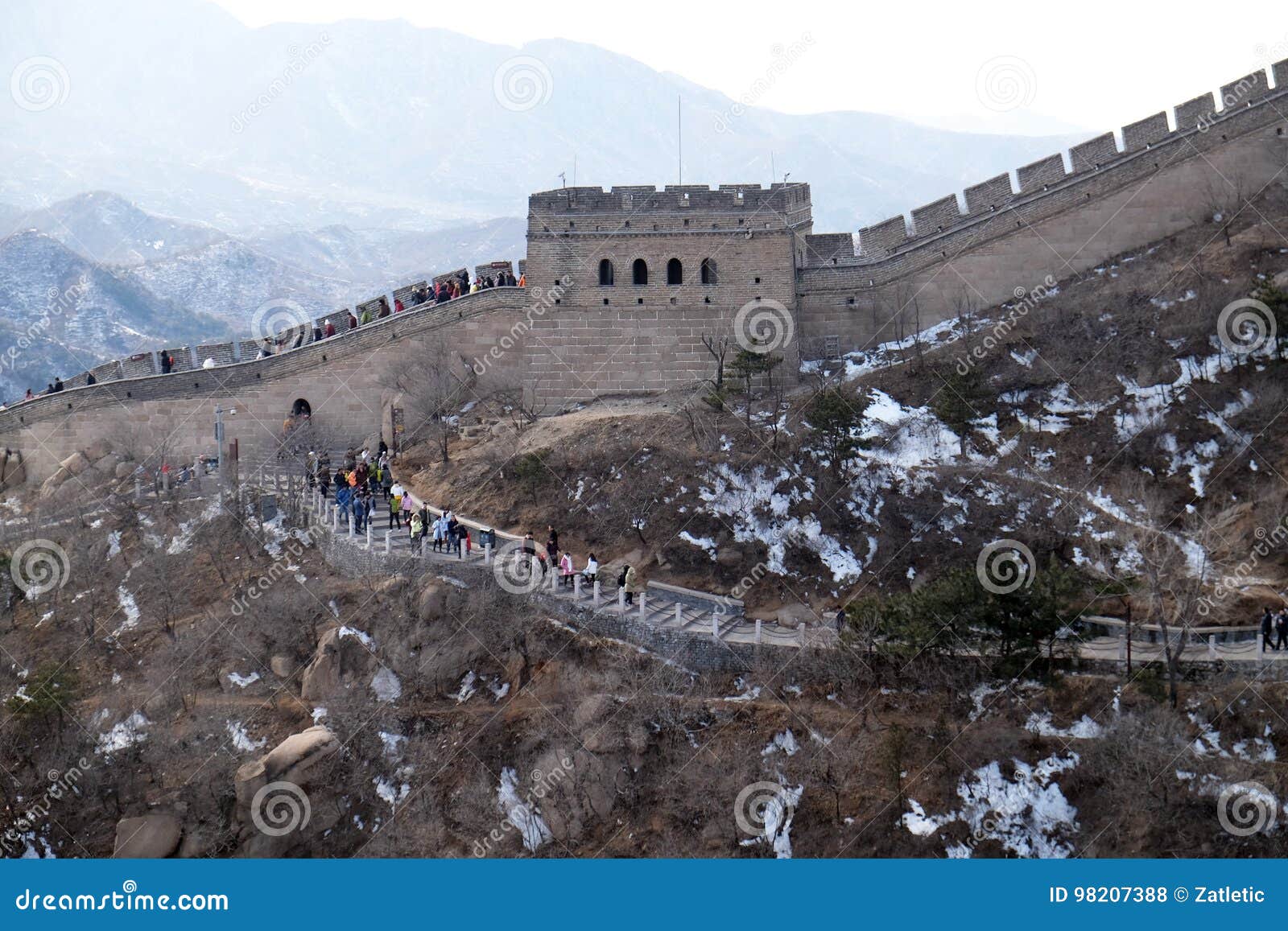 The Great Wall of China in Badaling, China Editorial Stock Photo ...