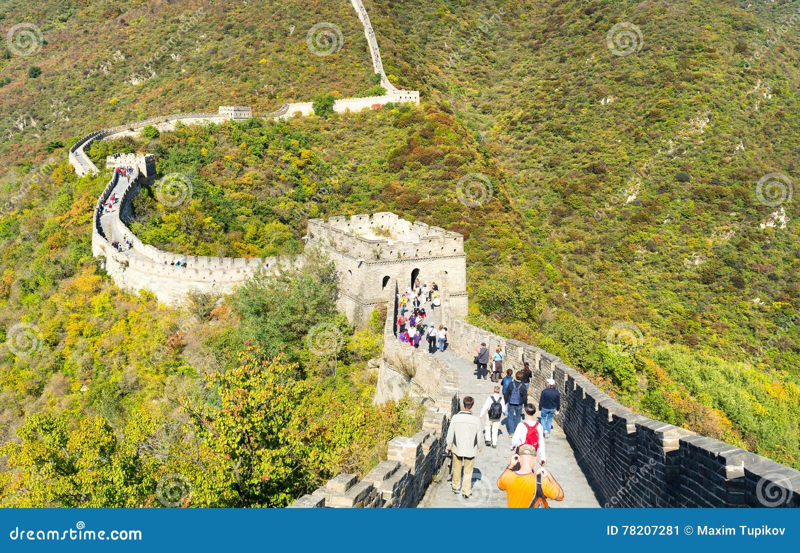 Great Wall of China at the Fall Editorial Photo - Image of beijing ...