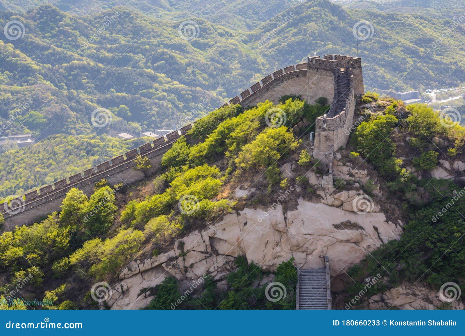 The Great Man-made Structure. Great Wall of China Stock Image - Image ...