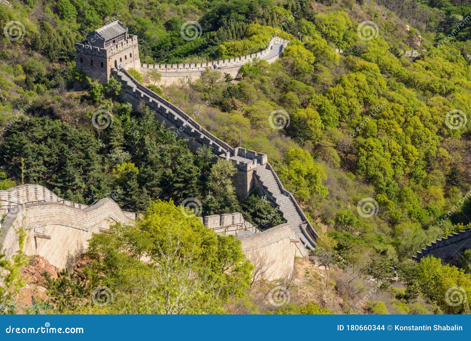 The Great Man-made Structure. Great Wall of China Stock Photo - Image ...