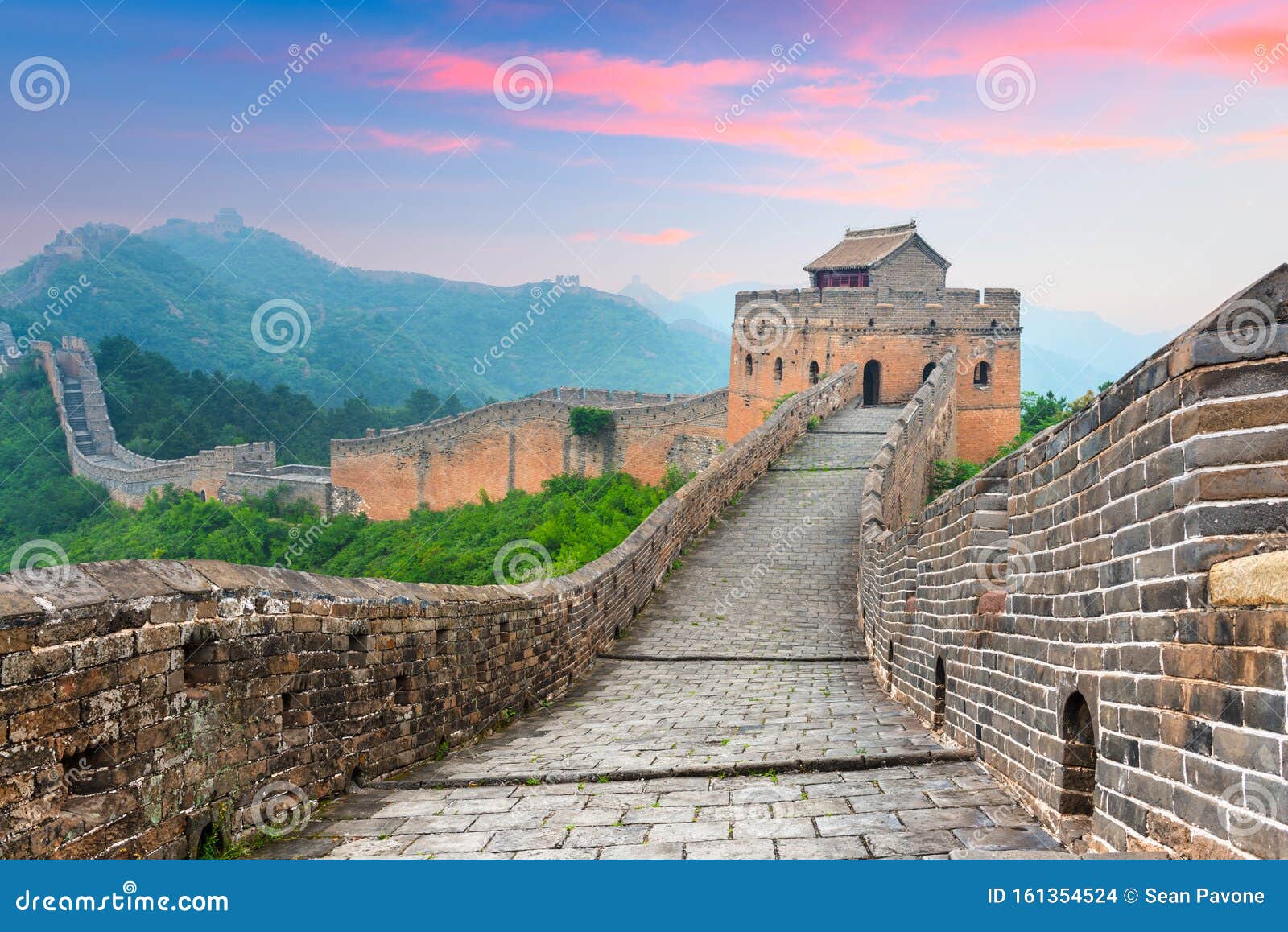 Great Wall of China at the Jinshanling Section Stock Photo - Image of ...