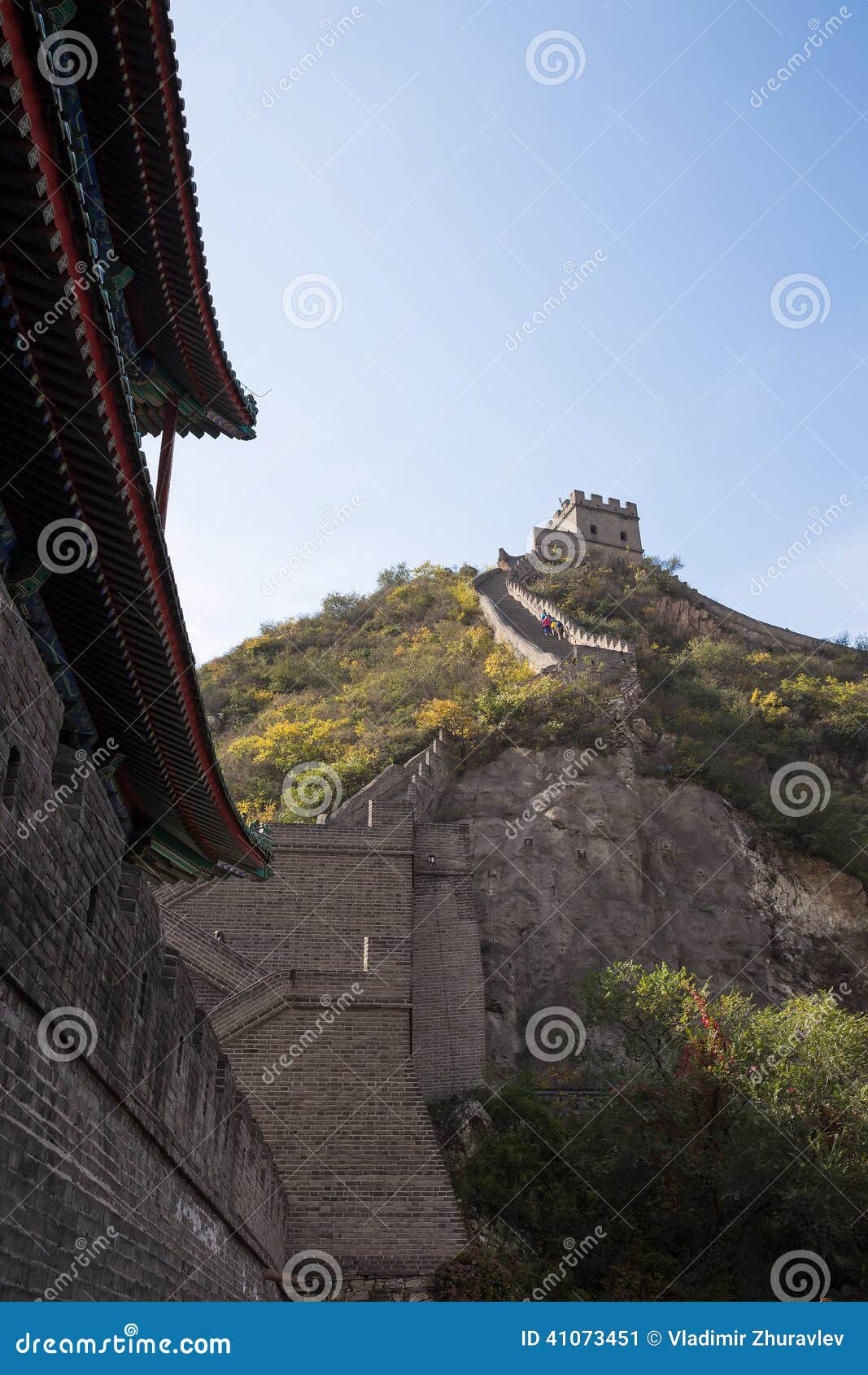 Great Wall of China, North of Beijing Stock Image - Image of lane ...