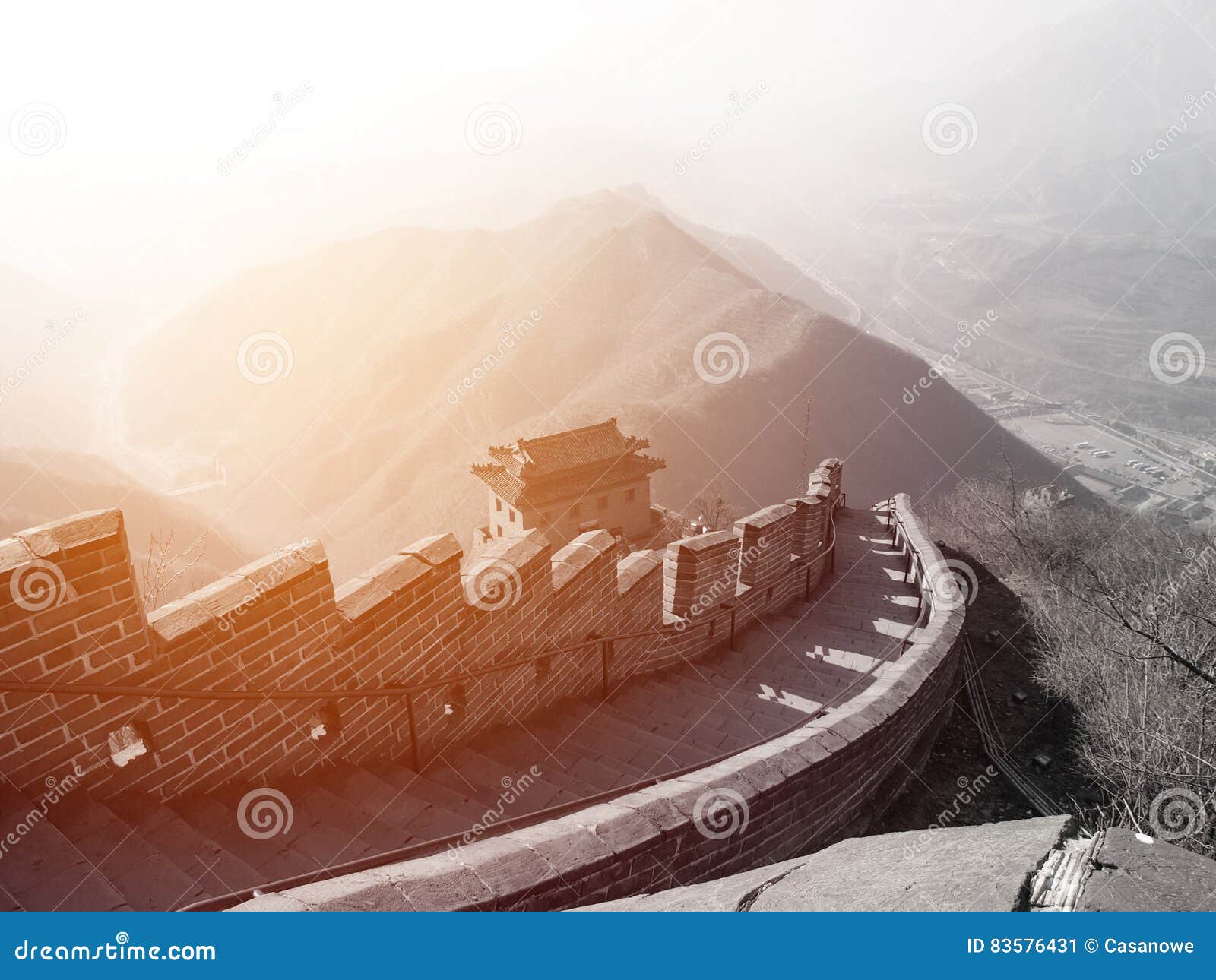 Great Wall of China stock image. Image of heritage, culture - 83576431