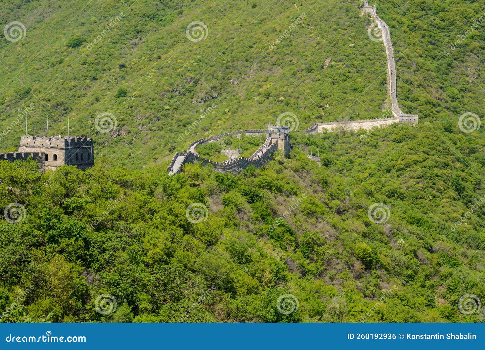 Great Wall. the Great Man-made Structure. Great Wall of China Stock ...