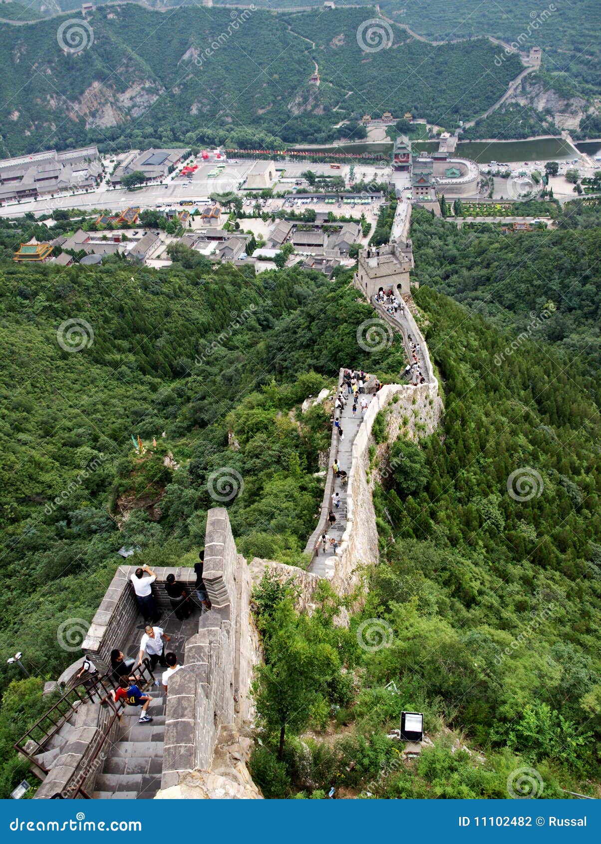 Great Wall Near the Beijing Stock Photo - Image of badaling, history ...