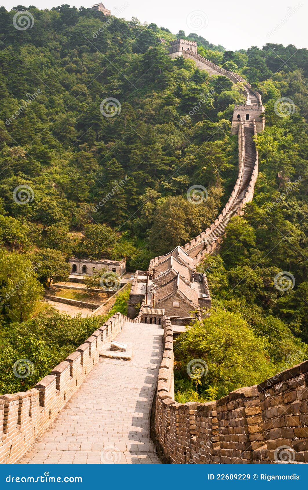 The Great Wall section stock image. Image of beijing - 22609229