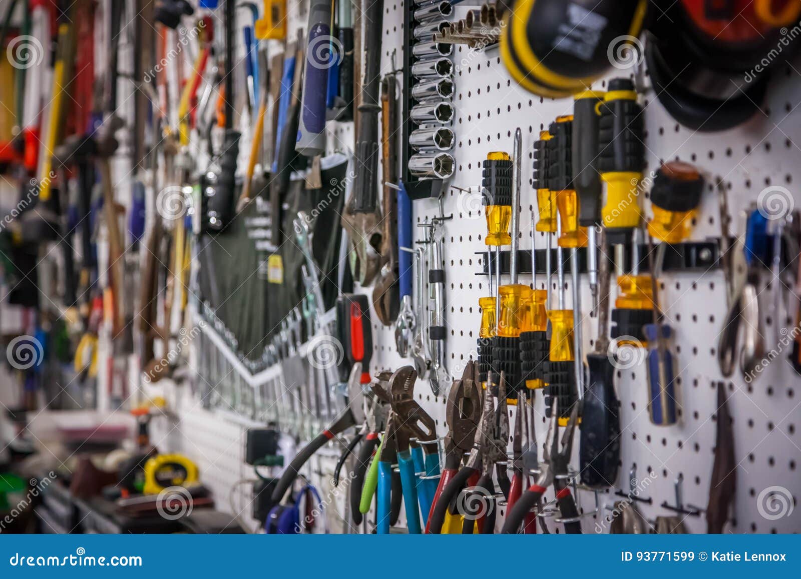 The Great Wall of Tools stock image. Image of tools, construction ...
