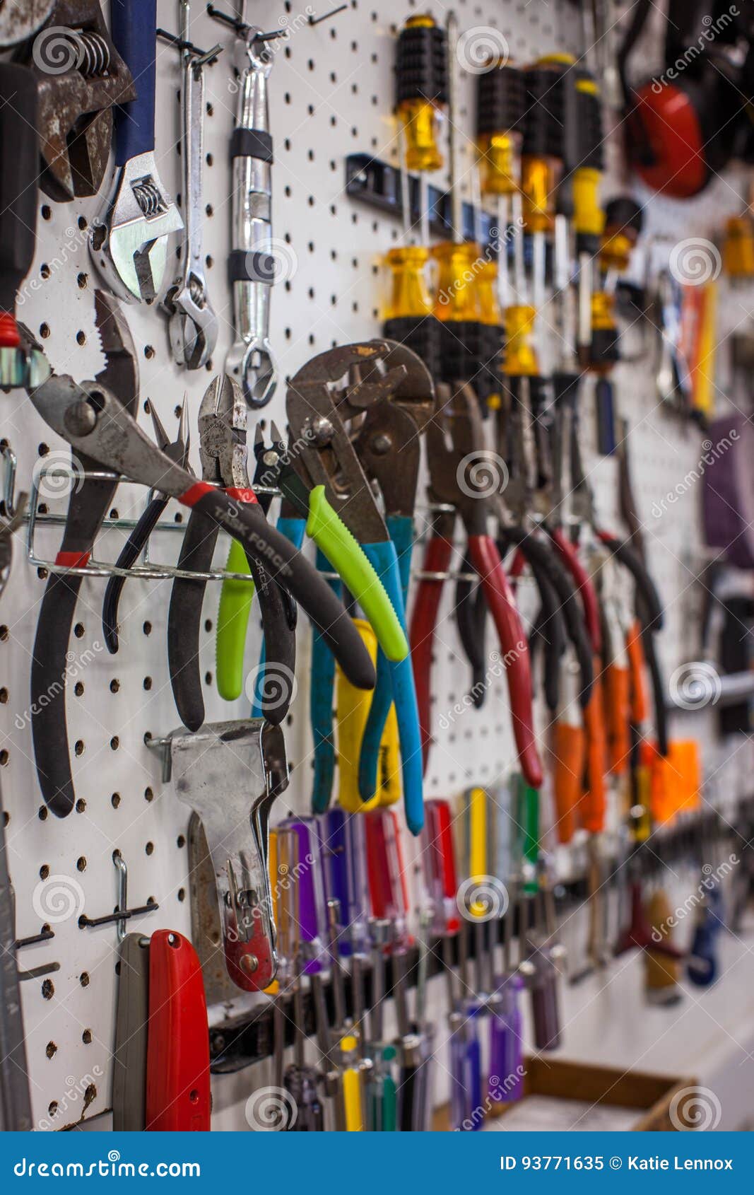 The Great Wall of Tools stock image. Image of hooks, construction ...