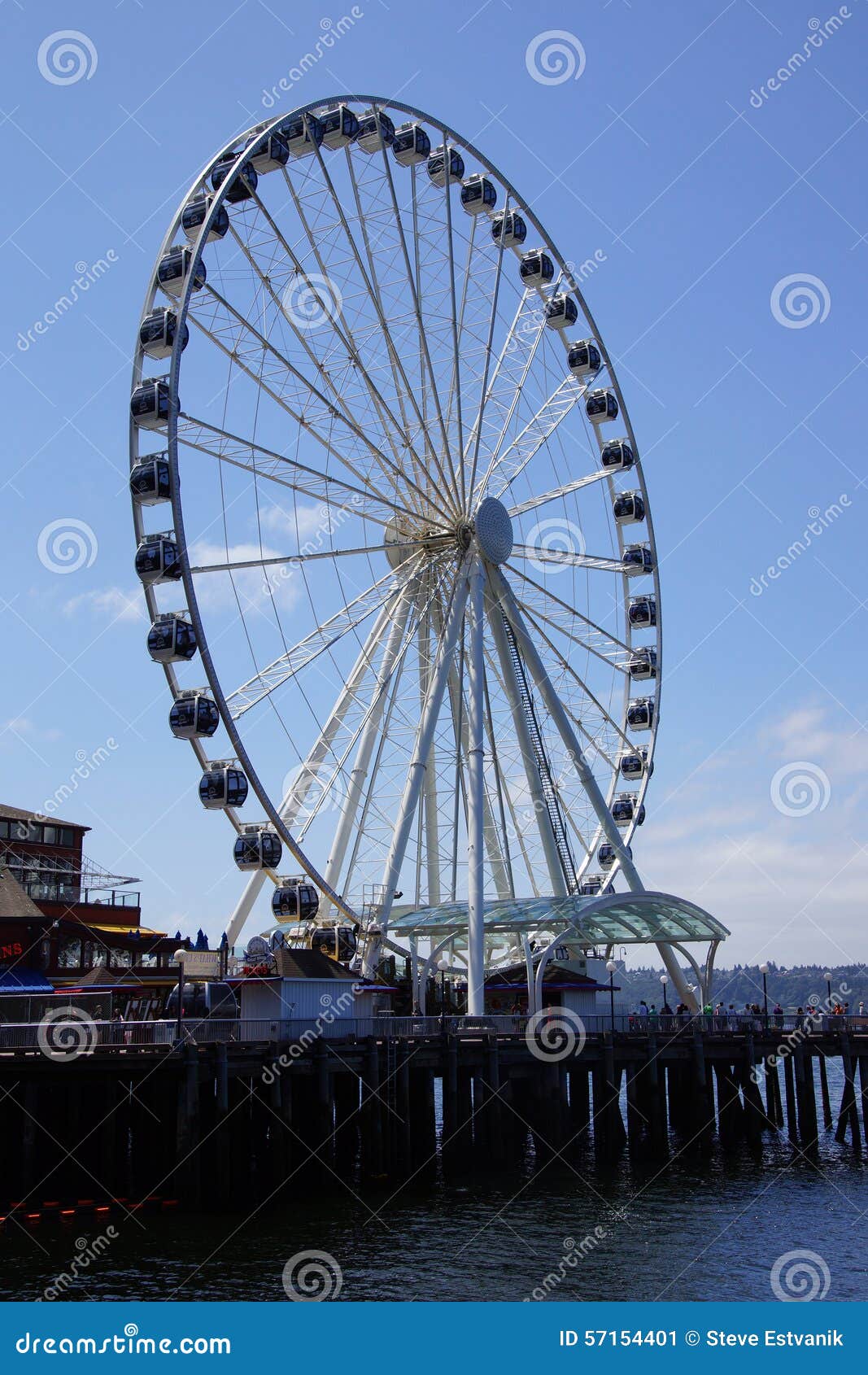 Great Wheel of Seattle stock image. Image of wheel, travel - 57154401