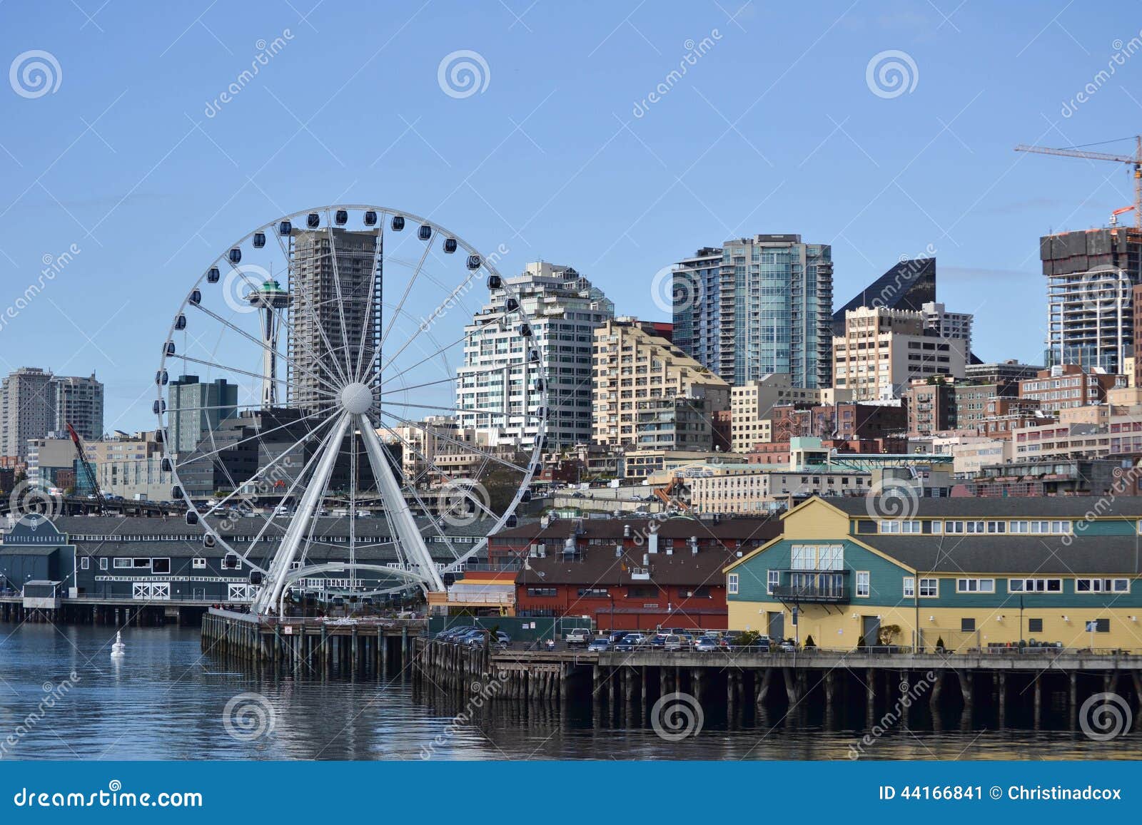 Great Wheel on Waterfront, Seattle, Washington Editorial Photo - Image ...