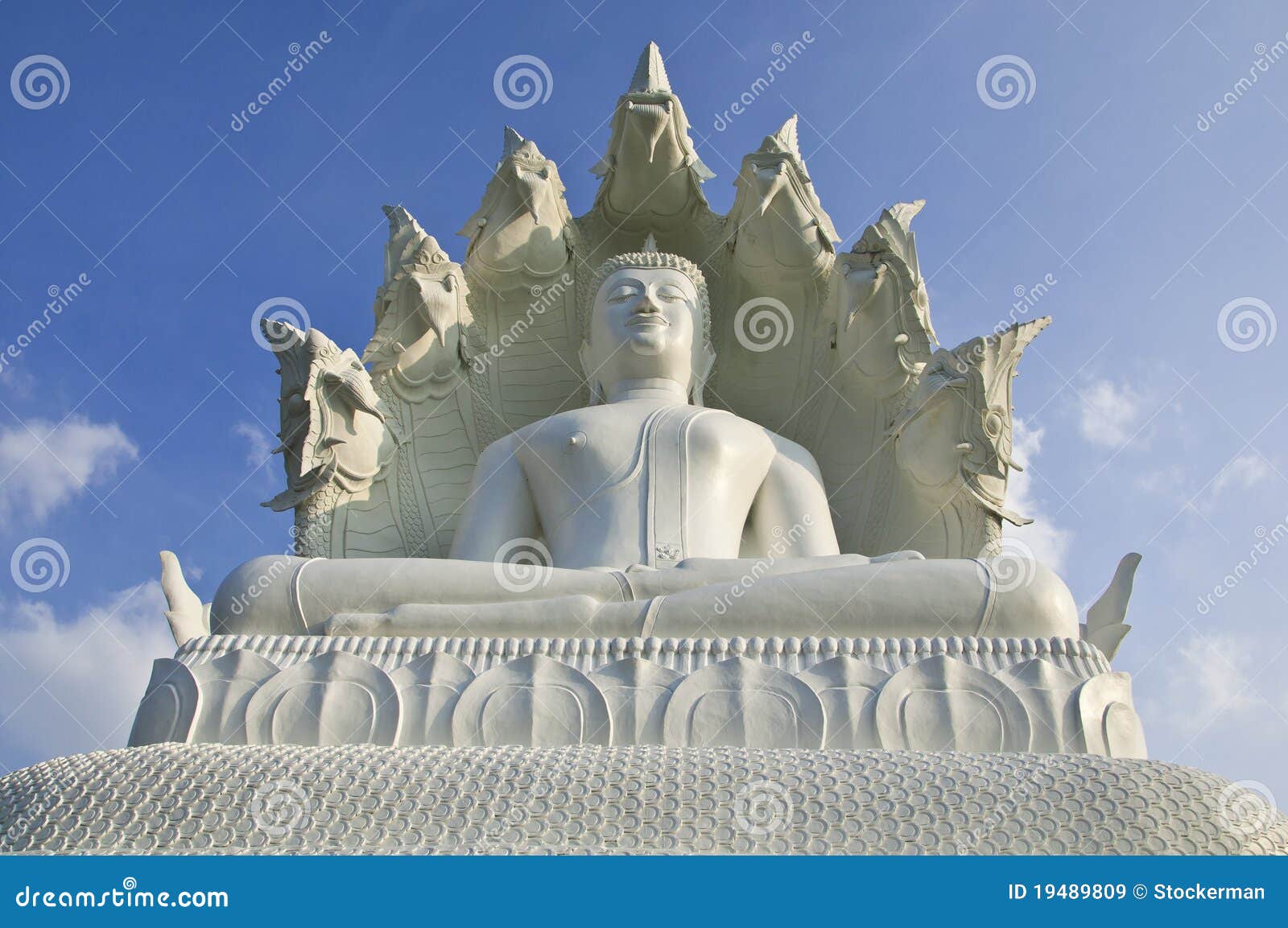 Great White Buddha. stock image. Image of figurine, lampang - 19489809