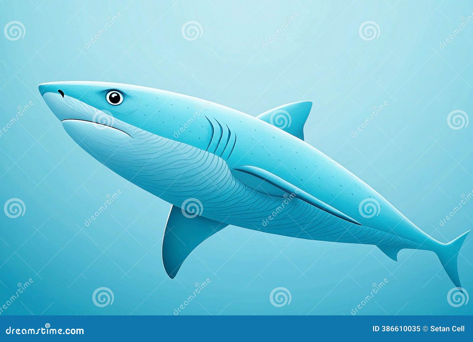 Set Shark Fin In Ocean Wave, Gloves, Manifold, Buoy, Gauge Scale, Fish ...