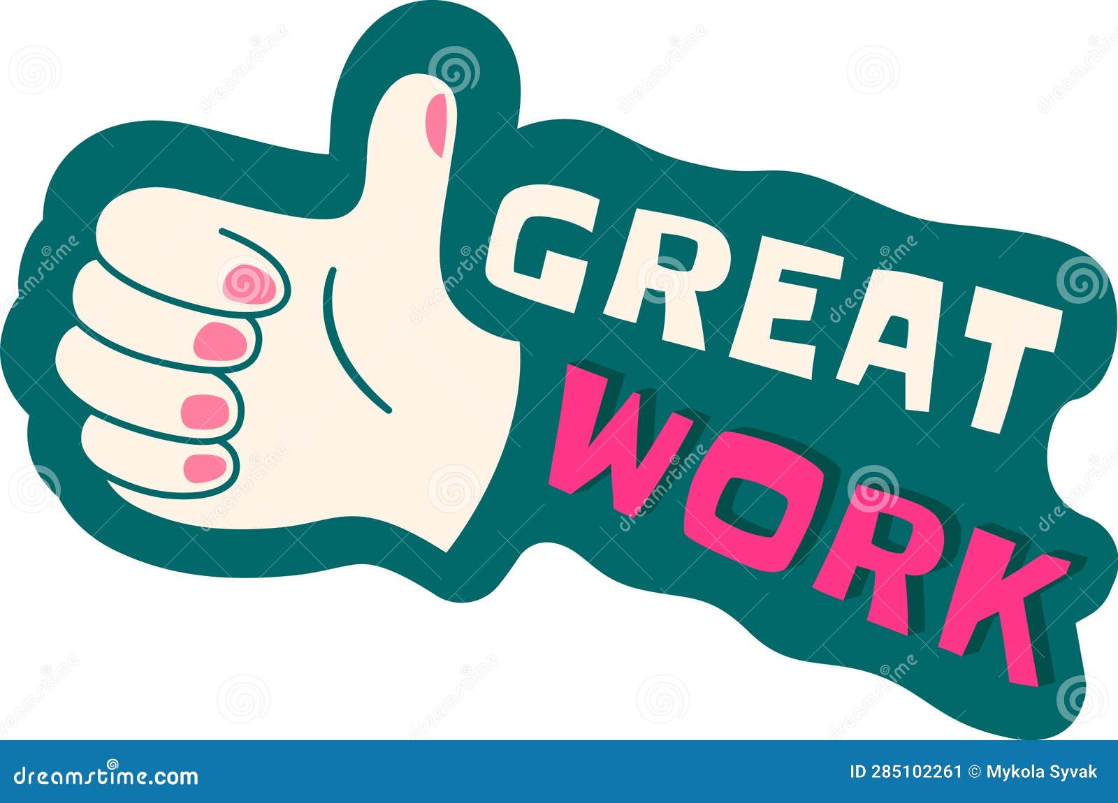 Great Work School Sticker stock vector. Illustration of good - 285102261