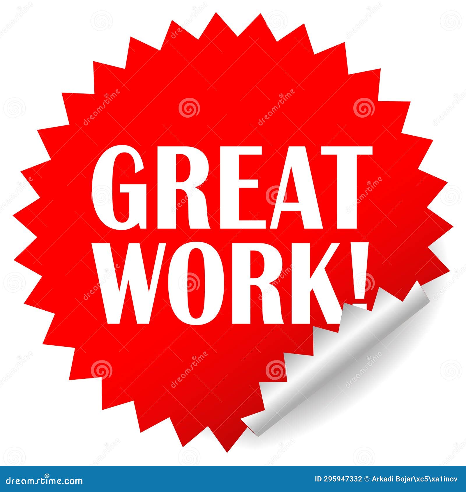 Great Work Rubber Vector Stamp | CartoonDealer.com #89437432