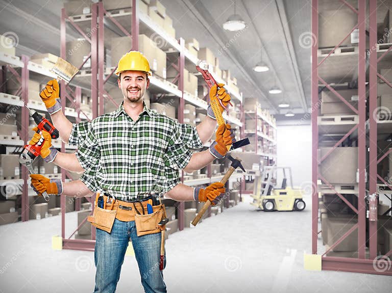 Great worker stock image. Image of caucasian, male, occupation - 22111983