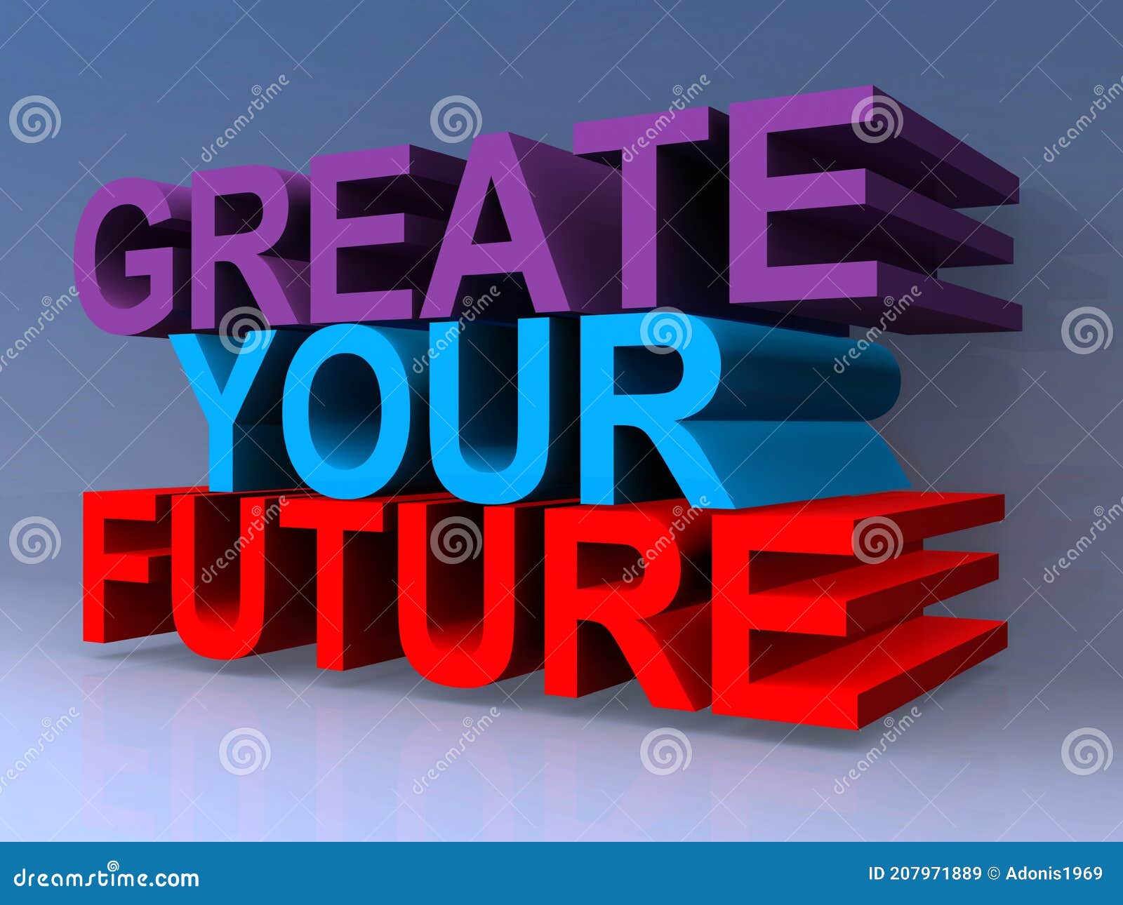 Greate your future on blue stock illustration. Illustration of greate ...