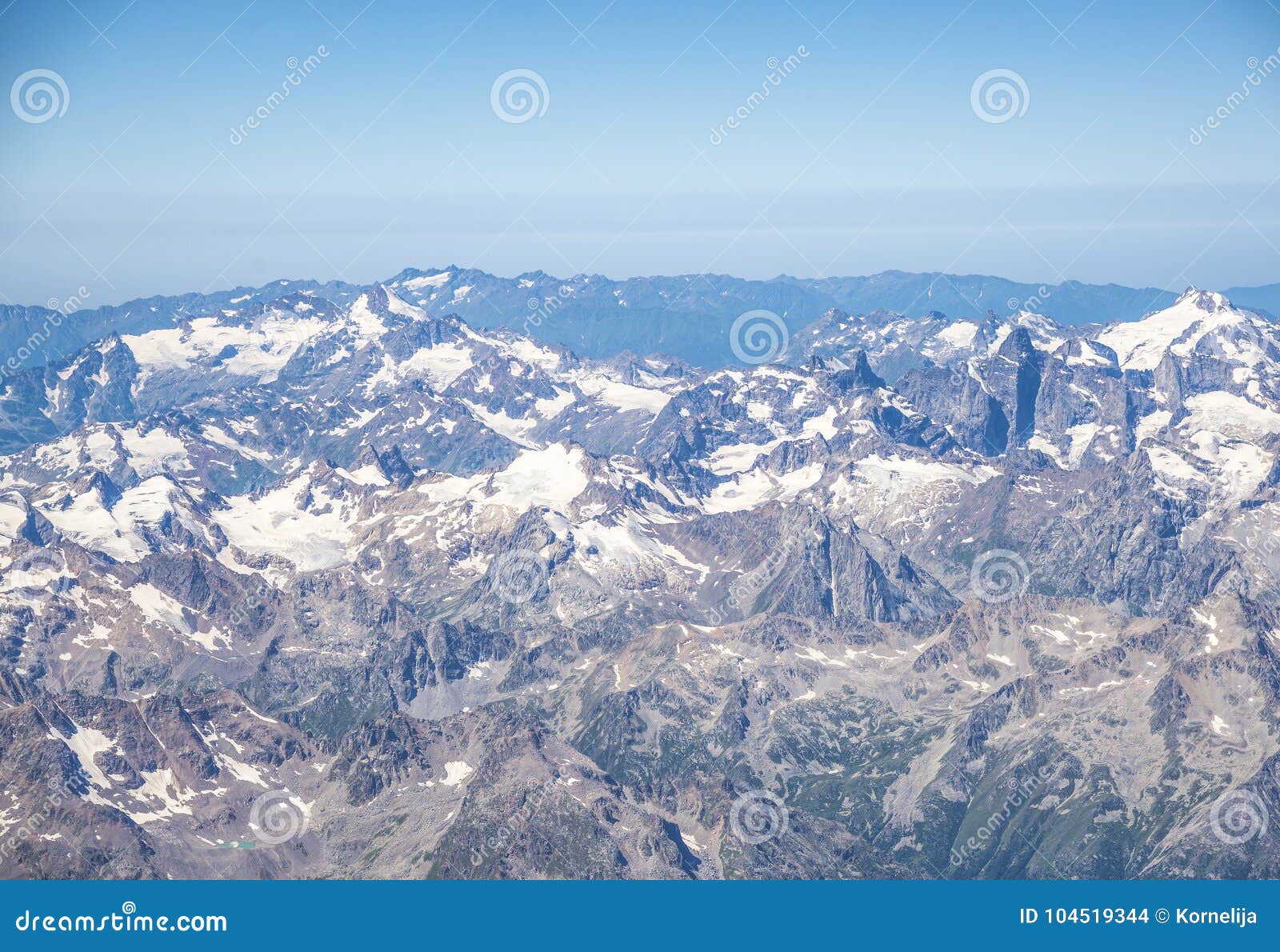 Greater Caucasus Mountain Range Stock Photo - Image of cloud, scene ...