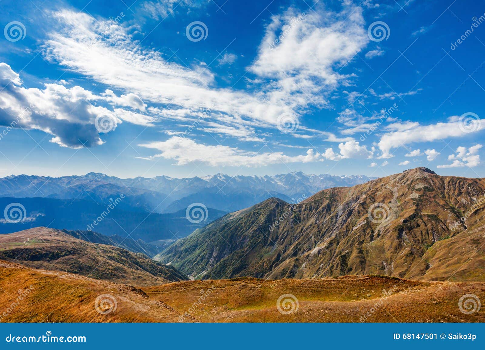 Greater Caucasus mountains stock image. Image of rock - 68147501