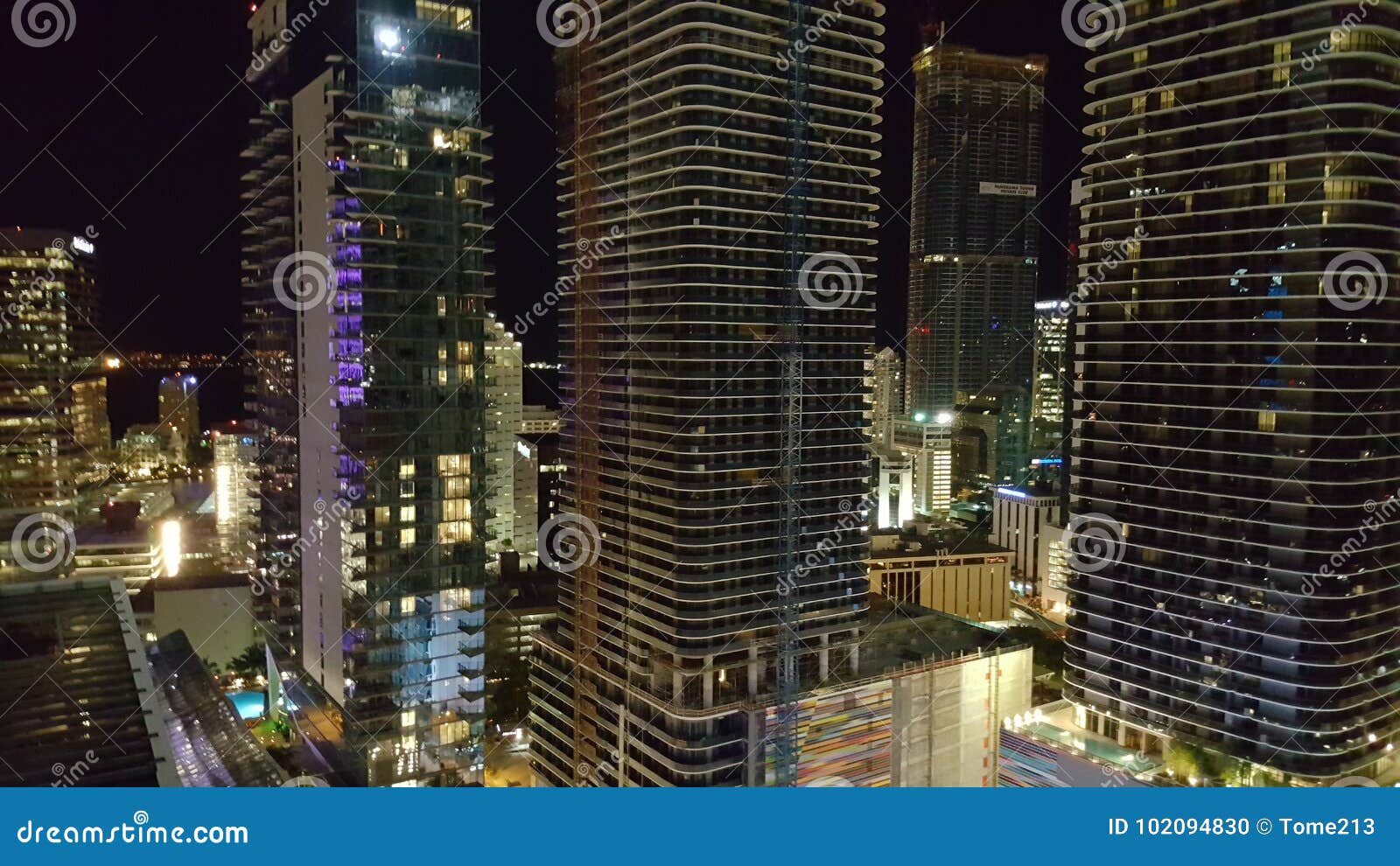 Greater Downtown Miami Brickell Area Editorial Image - Image of ...