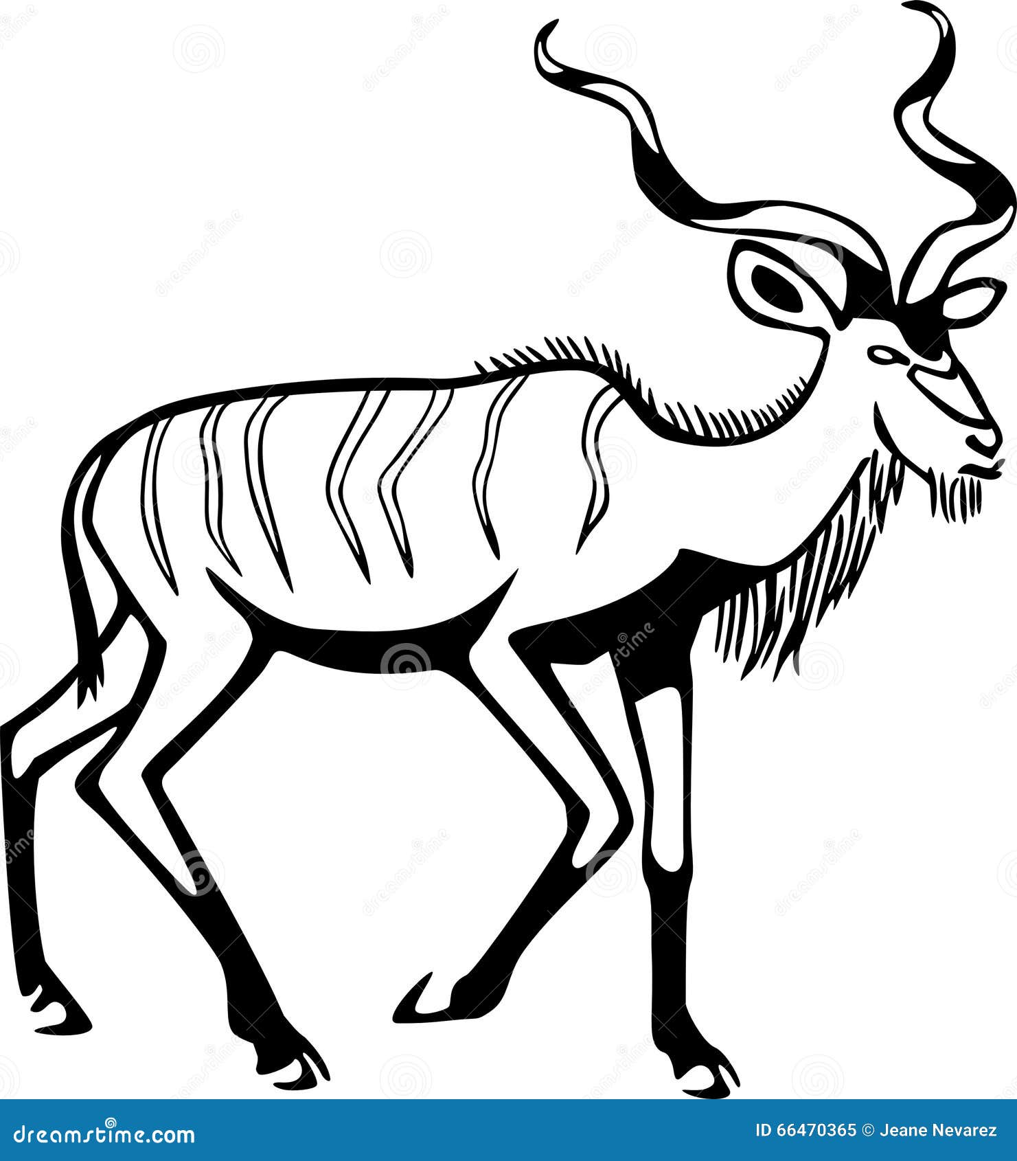 Greater Kudu Clip Art