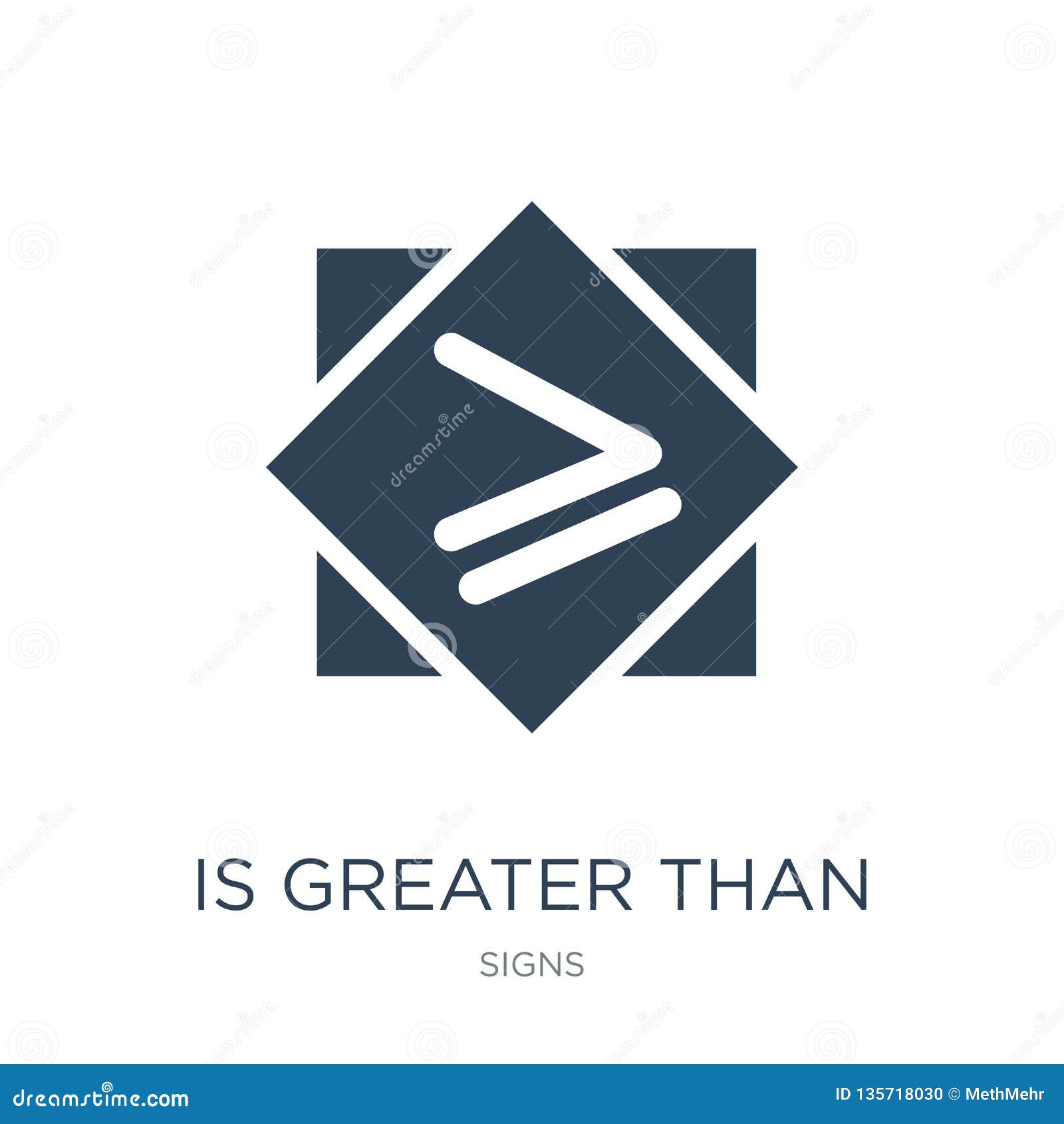 Is Greater Than Or Equal To Icon In Trendy Design Style Is Greater Than Or Equal To Icon