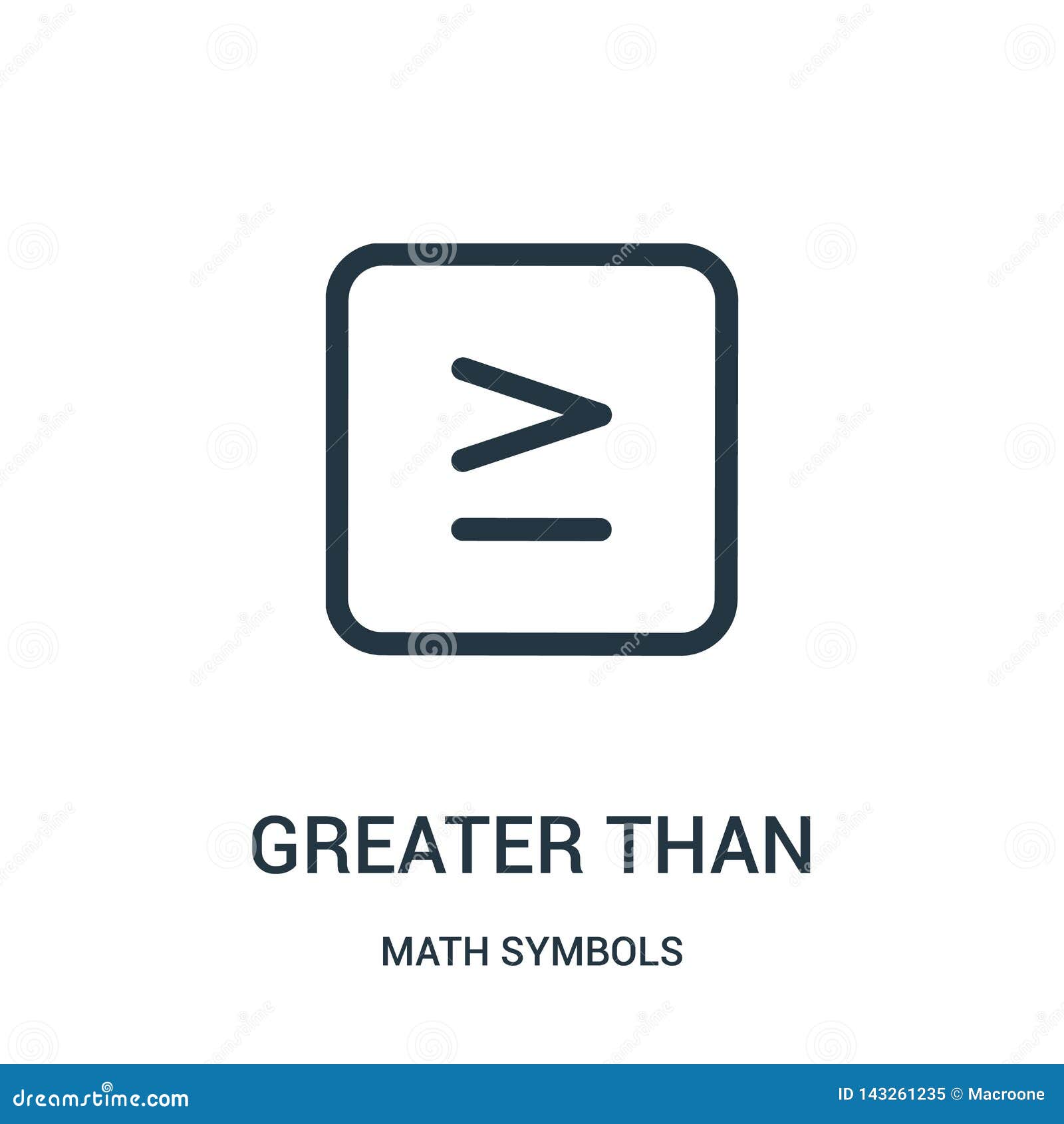 Is Greater Than Sign Icon Vector Sign And Symbol Isolated On White ...