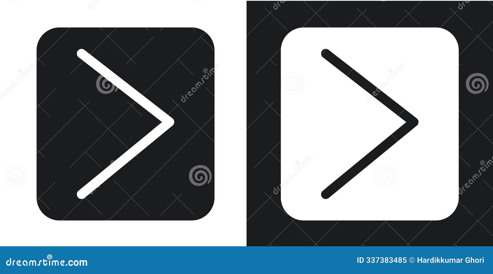 Is Greater Than Thin Line Vector Icon Set Stock Illustration ...