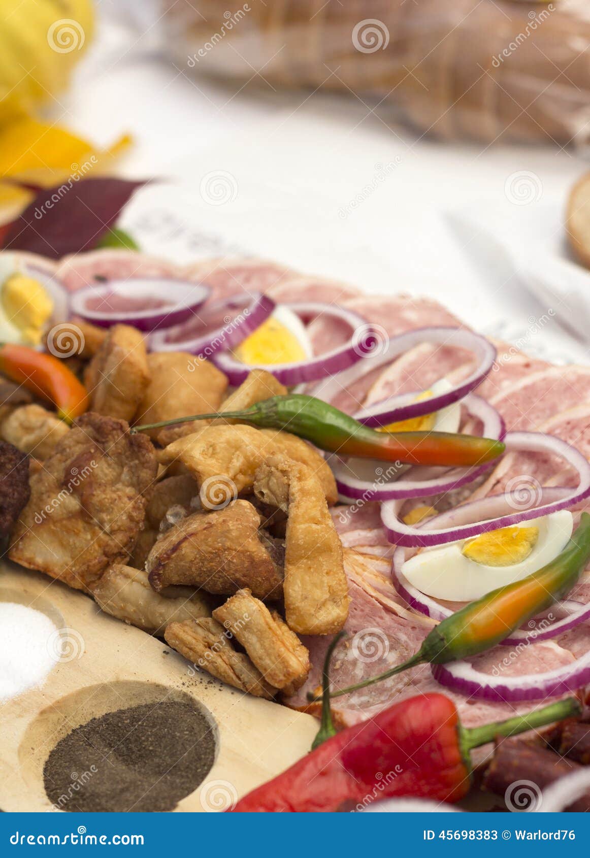 Greaves and meat products stock image. Image of plate - 45698383