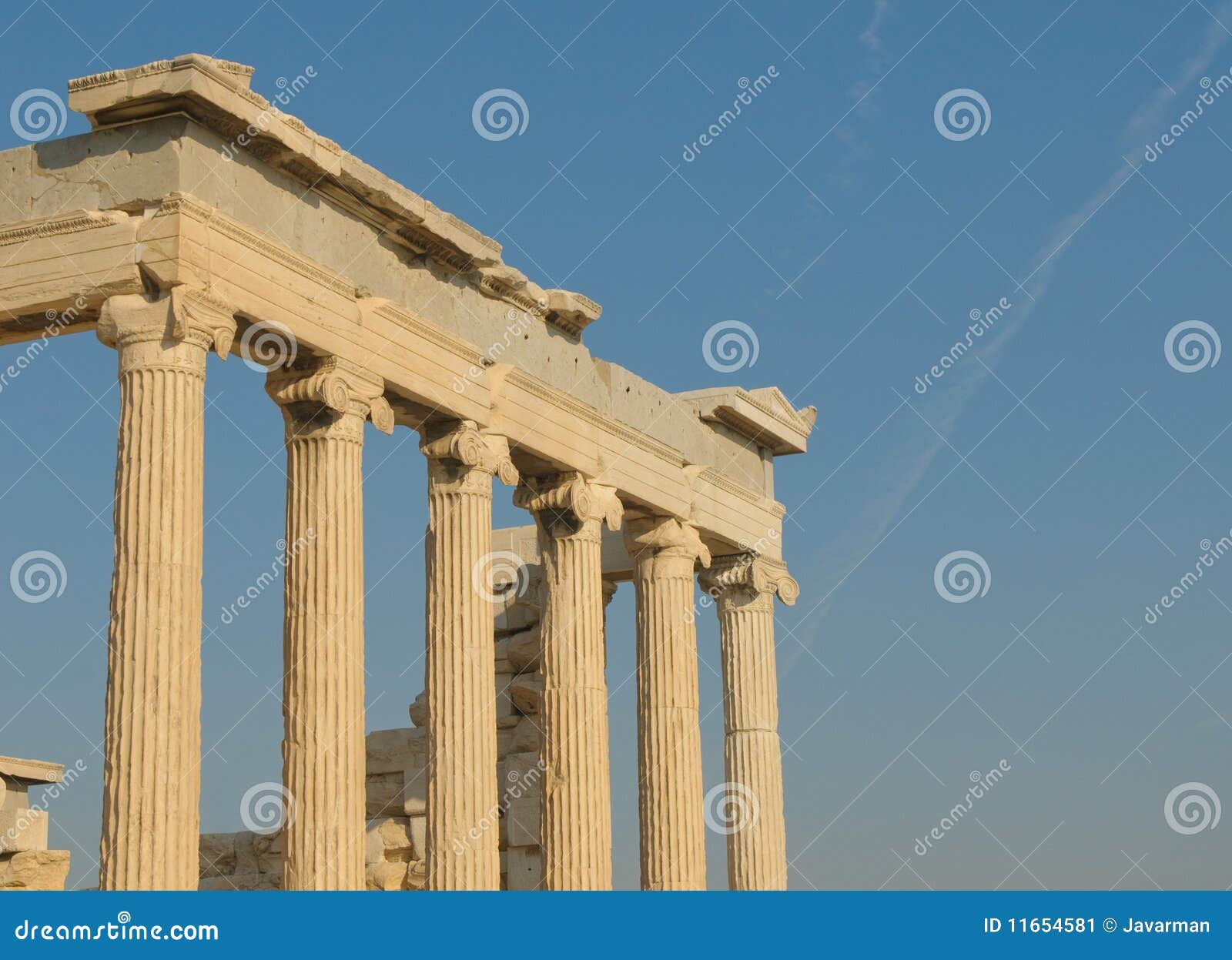 Greckie Kolumny, Akropol, Athens Obraz Stock - Obraz: 11654581