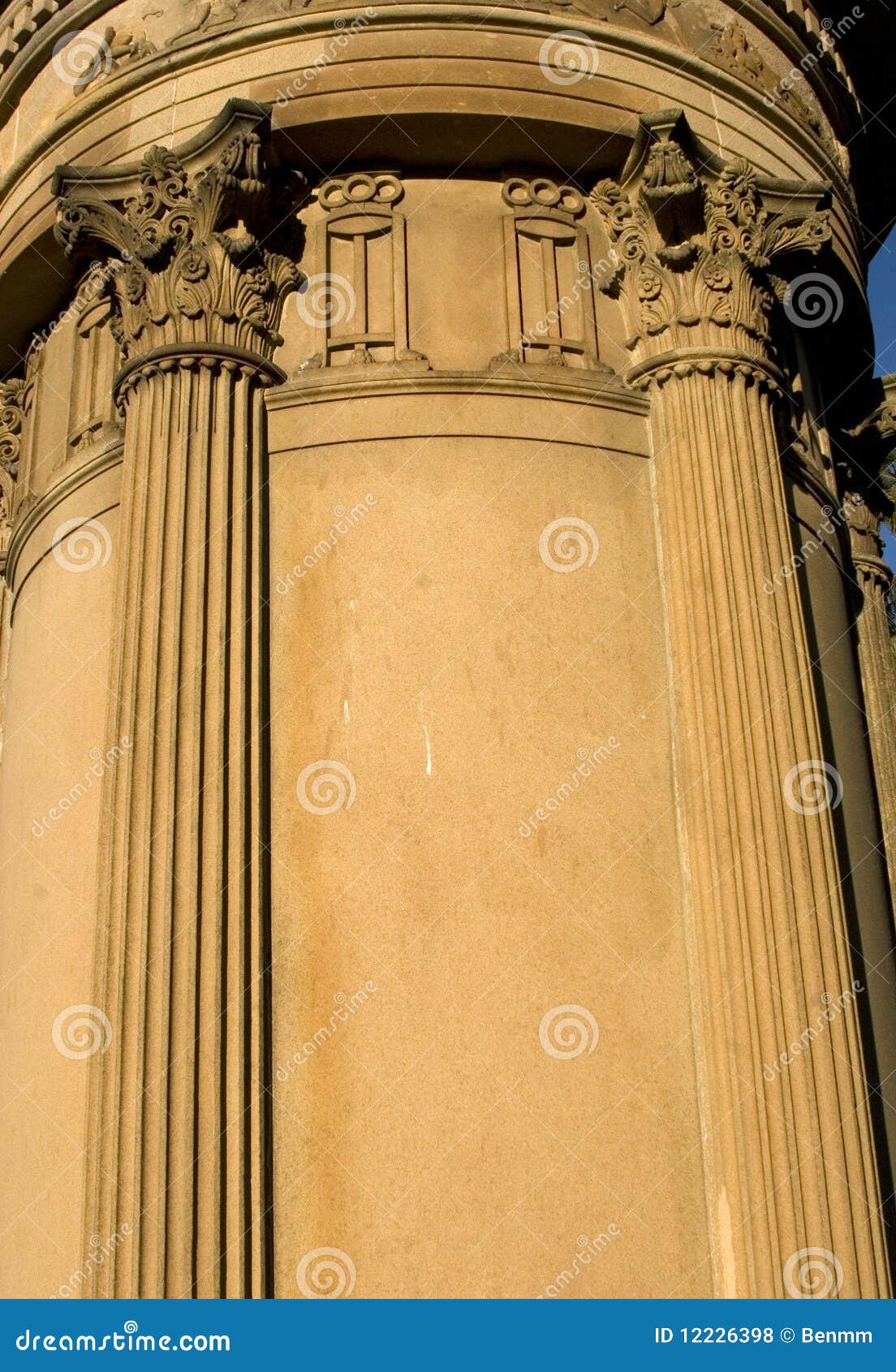 Greco-Roman Pillar Structure Stock Photo - Image of greek, sandstone ...