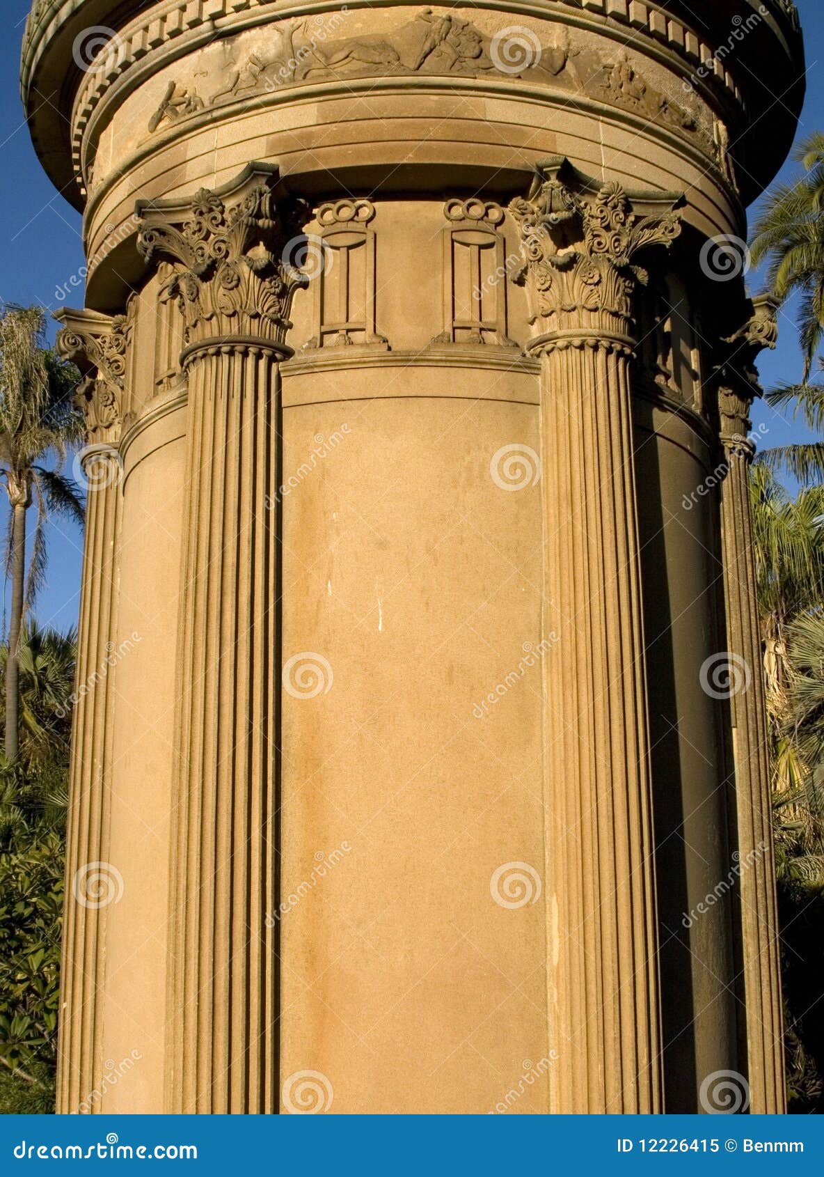 Greco-Roman Pillar Structure Stock Image - Image of building, greek ...