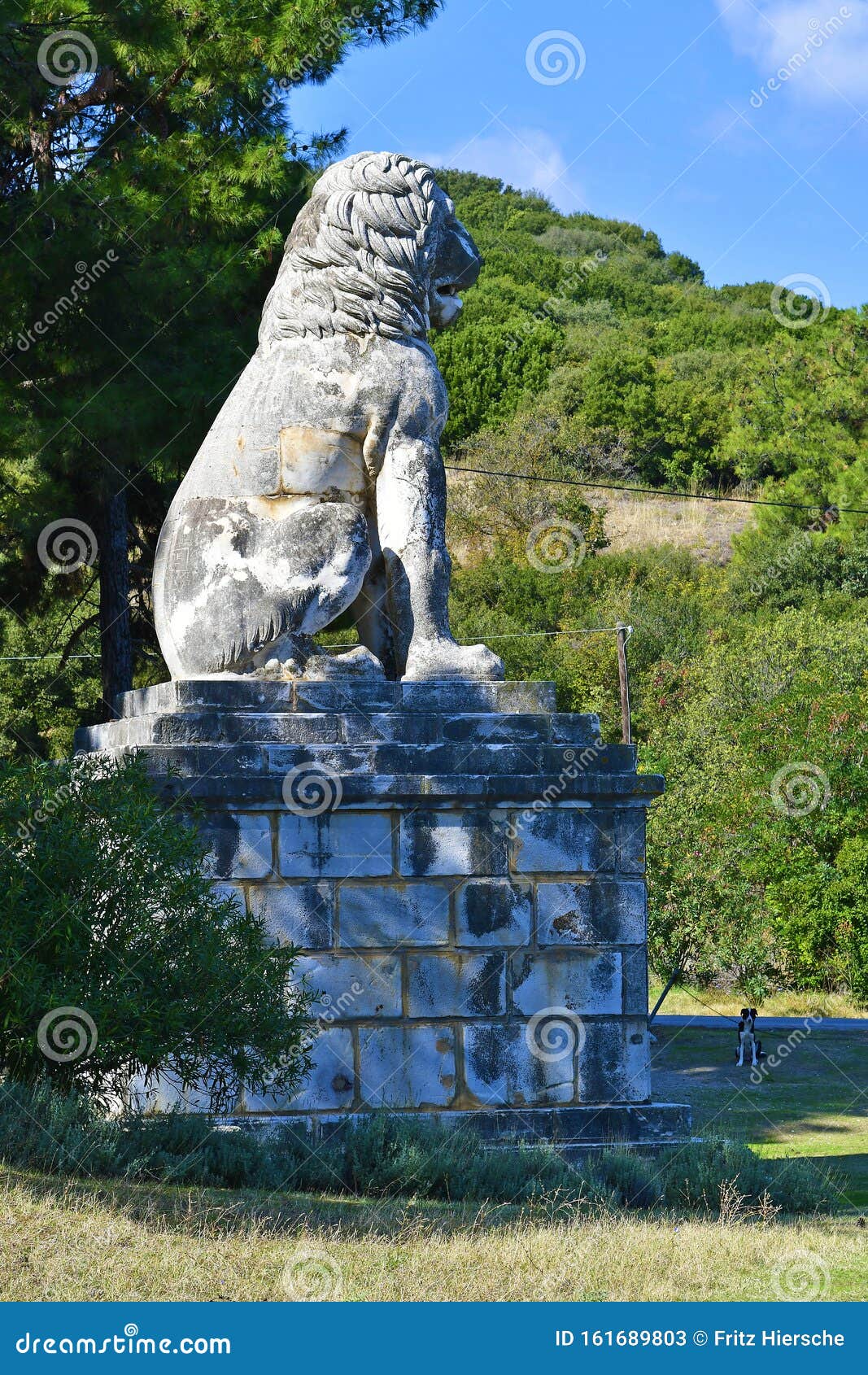Greece , Lion of Amphipolis Stock Image - Image of vertical, macedonia ...