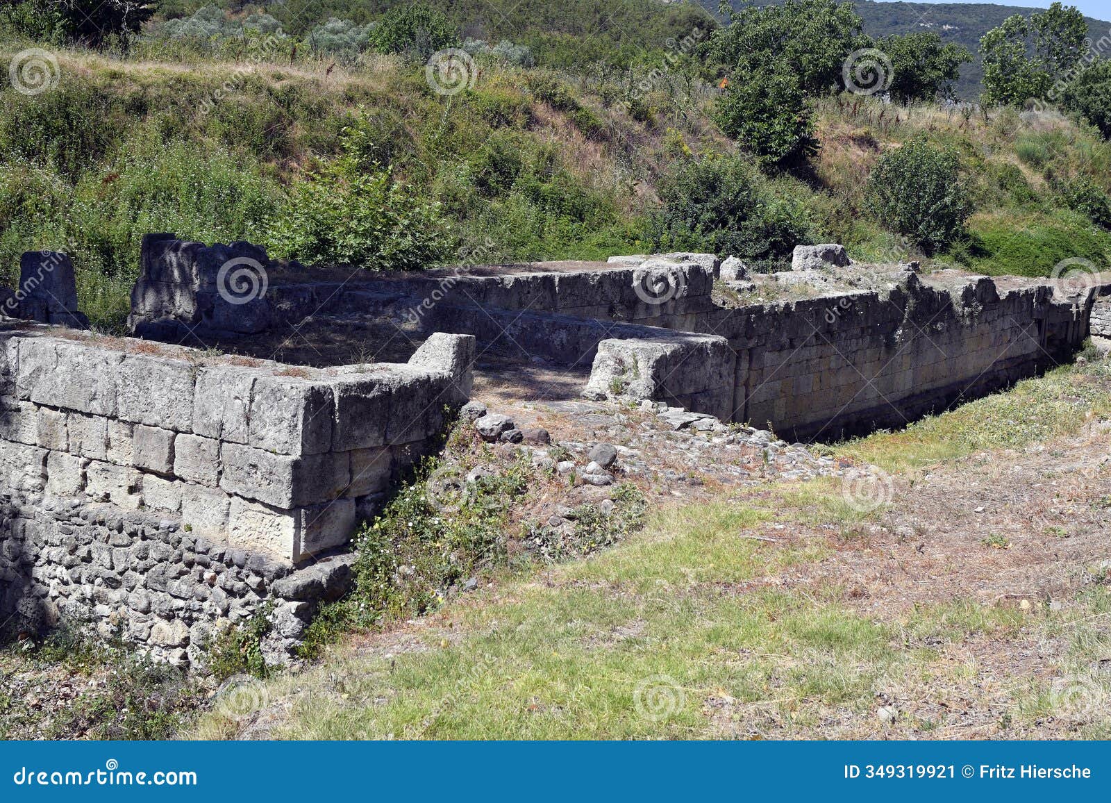 Greece, Ancient Amphipolis, Drain System Royalty-Free Stock Photography ...