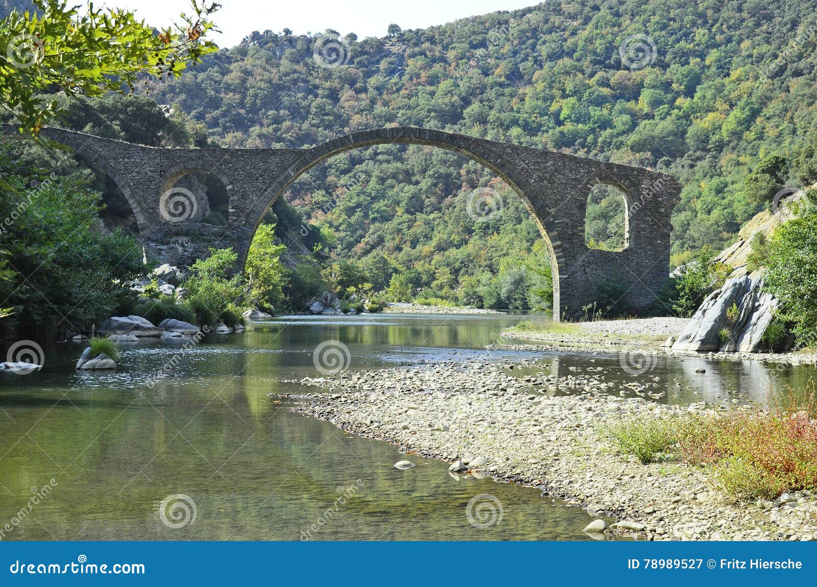 Greece, ancient bridge stock image. Image of thrace, ancient - 78989527