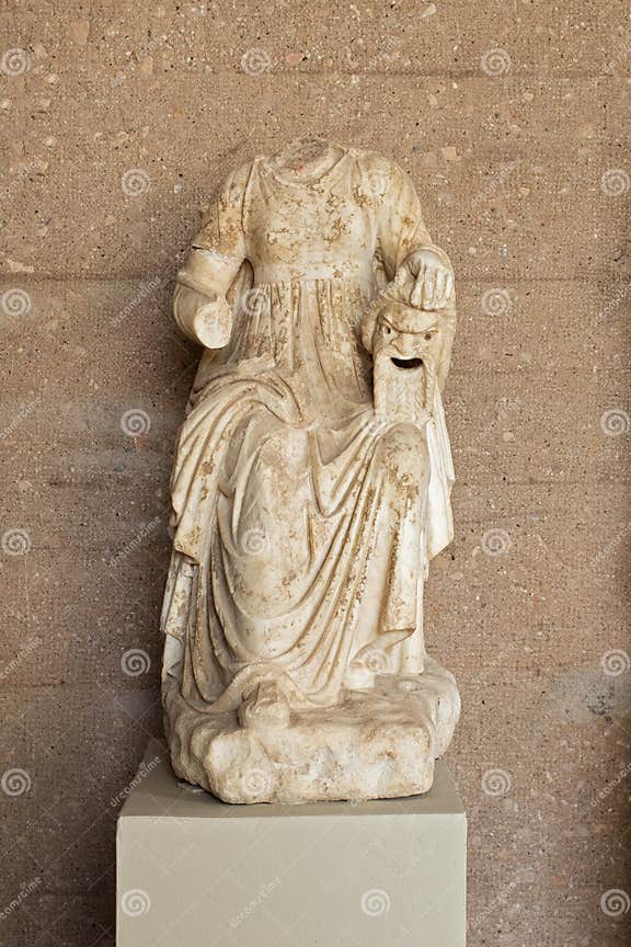 Greece, Ancient Corinth, Statue in the Museum Editorial Stock Photo ...