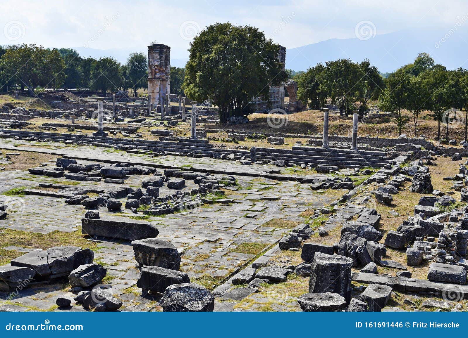 Greece, ancient Philippi stock photo. Image of tourist - 161691446