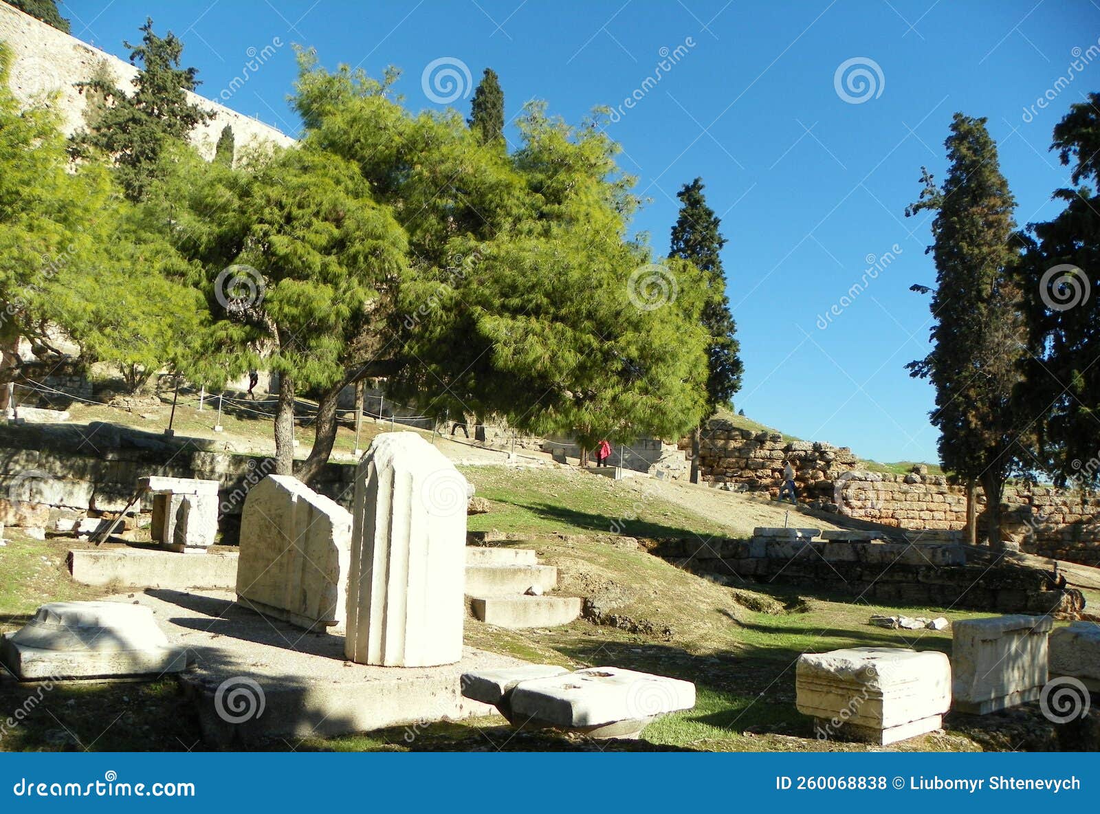 Greece, Athens, the Choregic Monument of Nikias Stock Photo - Image of ...
