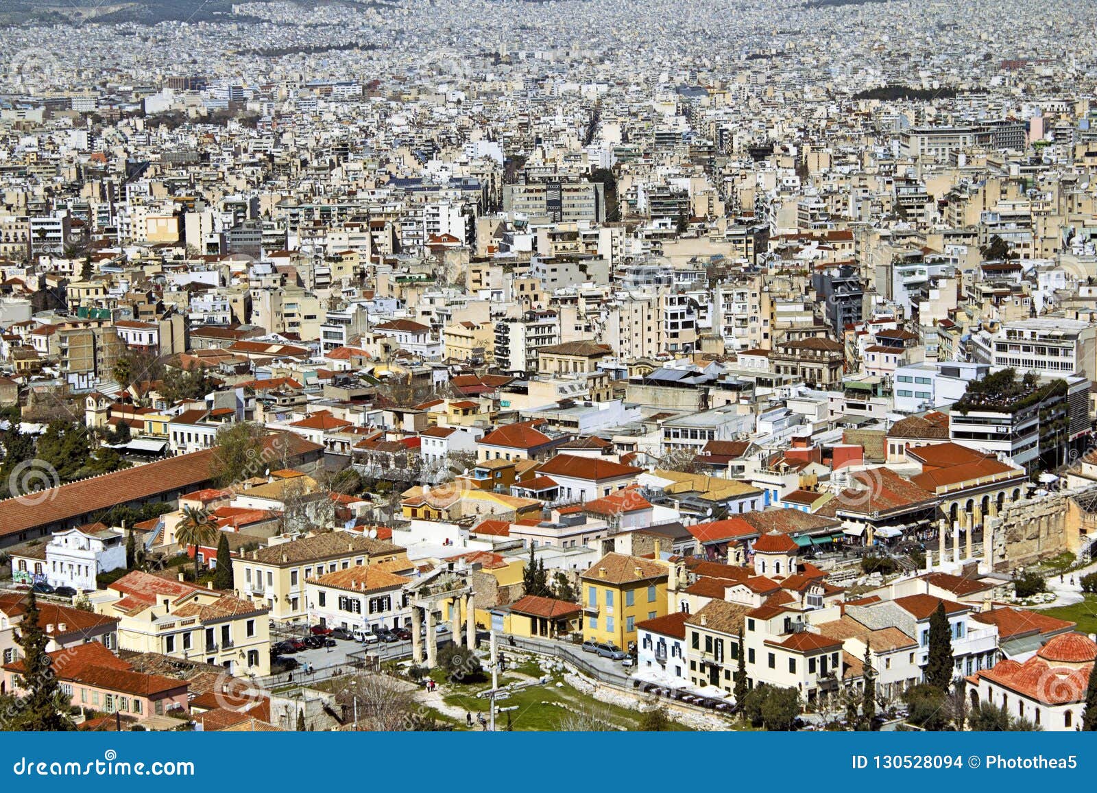 Greece, Athens city view stock photo. Image of athina - 130528094