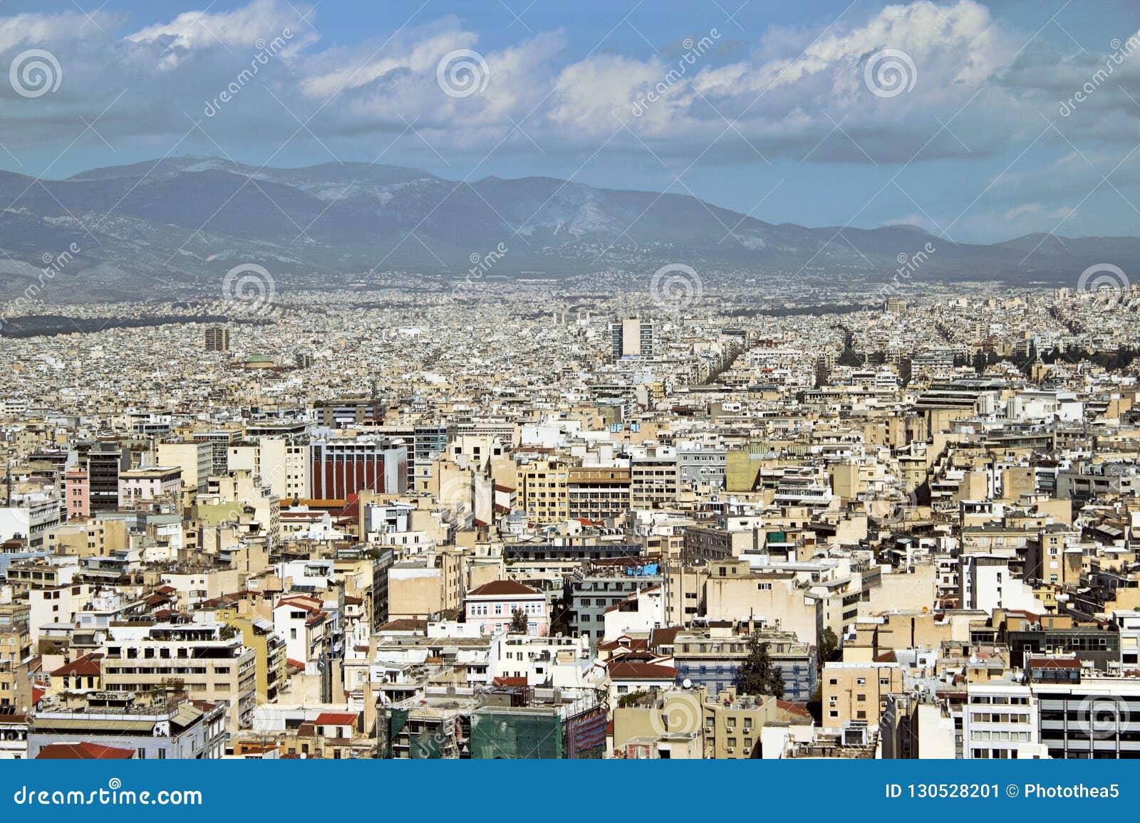 Greece, Athens city view stock image. Image of town - 130528201