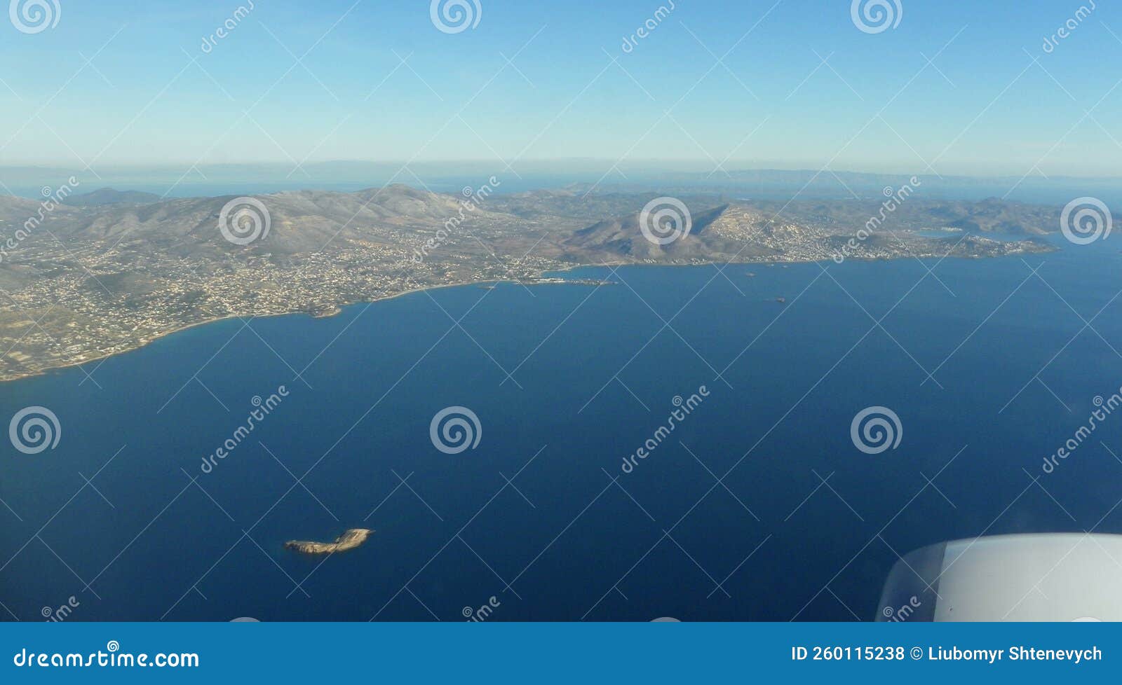Greece, Athens, Flight Over Greece Stock Photo - Image of blue, morning ...