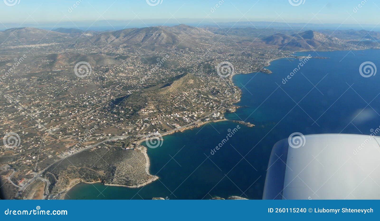 Greece, Athens, Flight Over Greece Stock Photo - Image of terrain ...