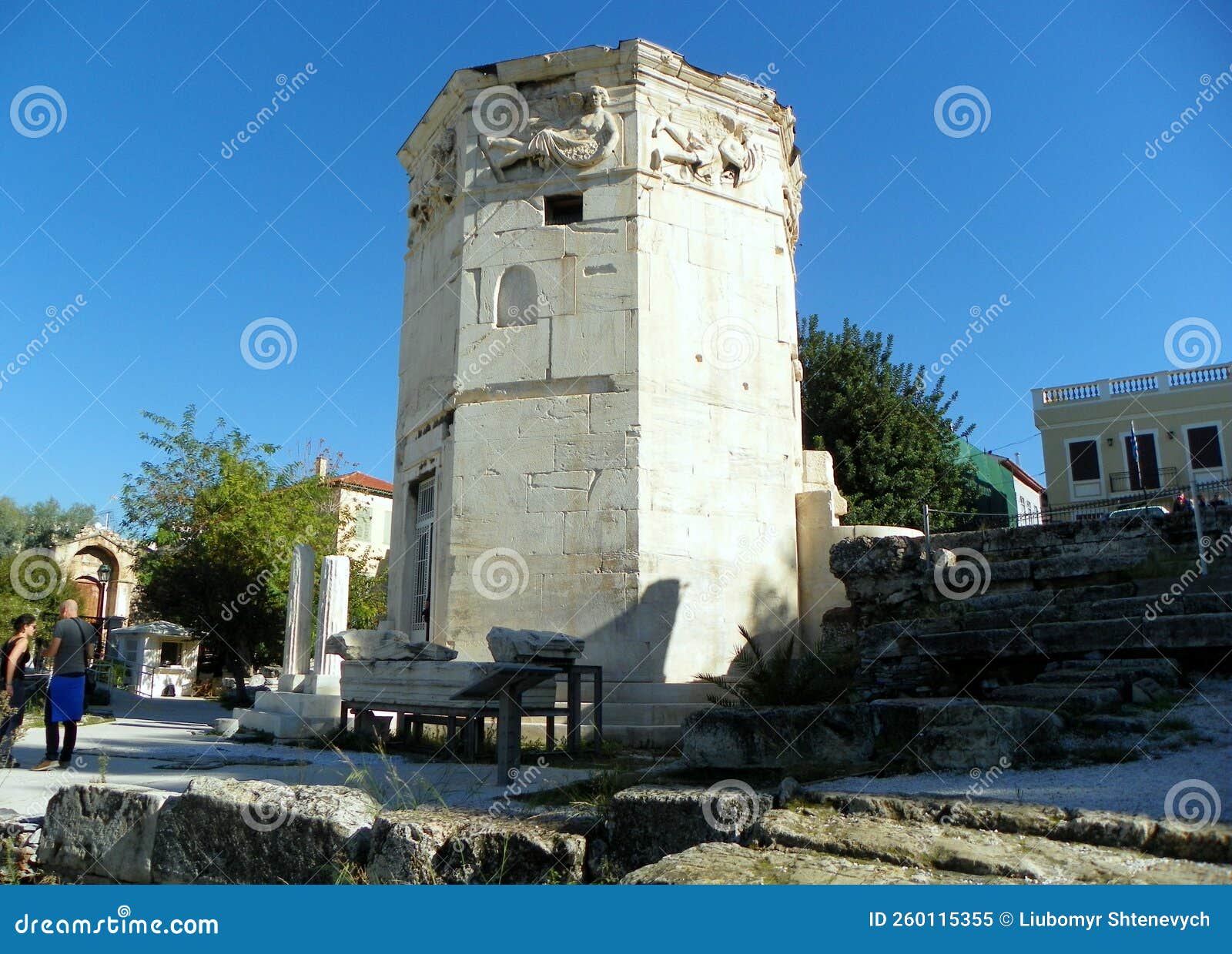 Greece, Athens, Tower of the Winds Editorial Image - Image of hellas ...