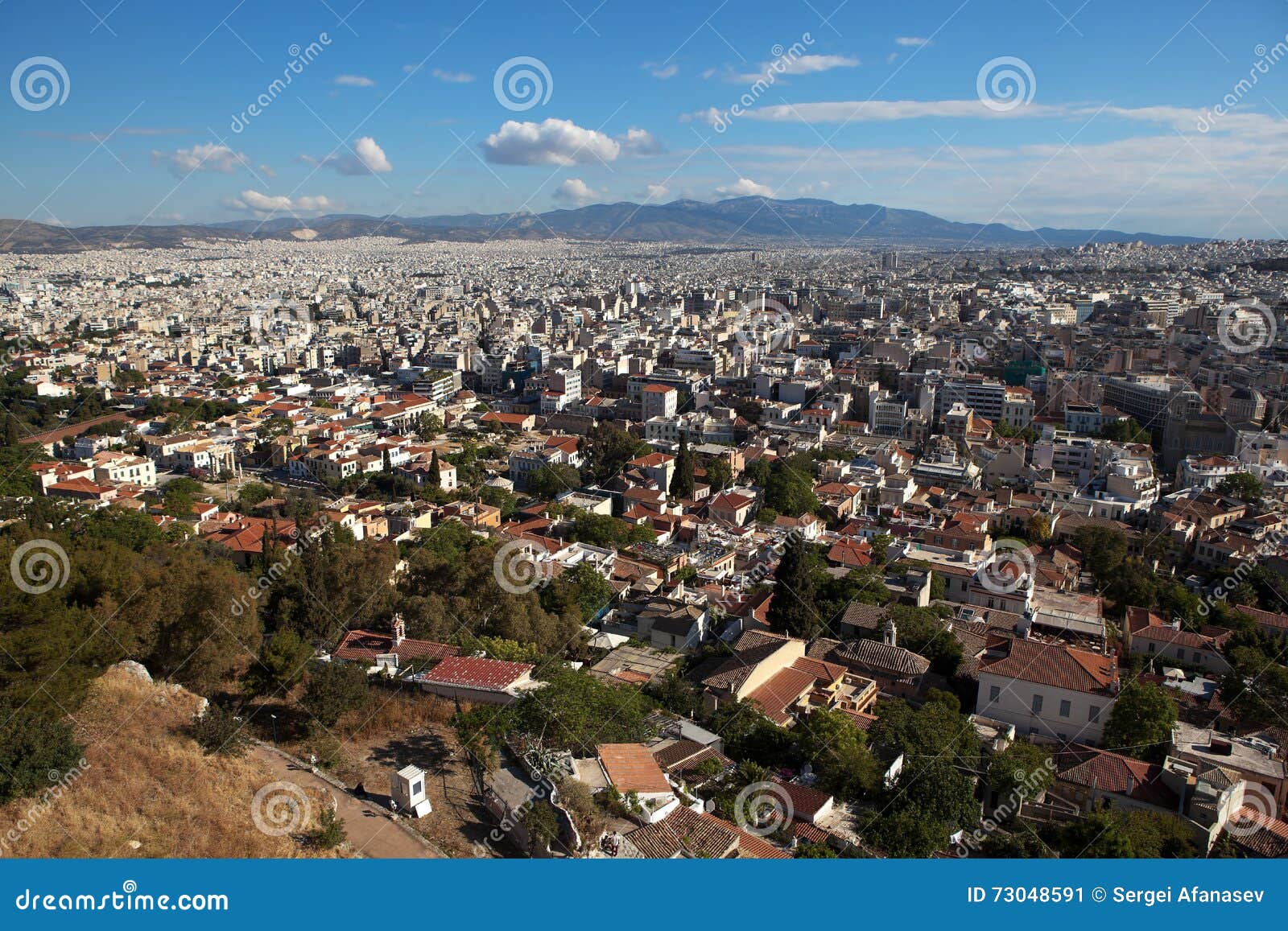 Greece. Athens. View from Above, from the Acropolis. Stock Image ...
