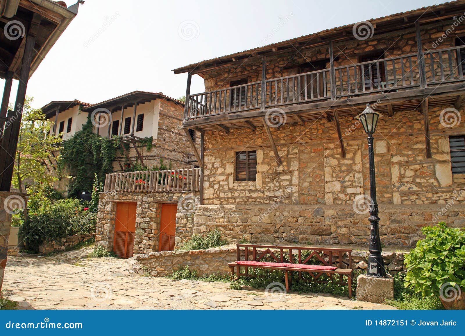 Greece - Balkan Architecture Stock Image - Image of traditional ...
