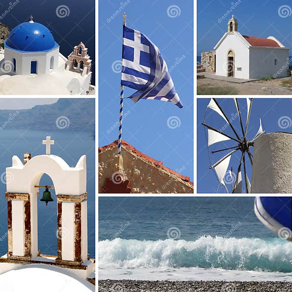 Greece collage stock image. Image of small, greek, vacation - 18886421