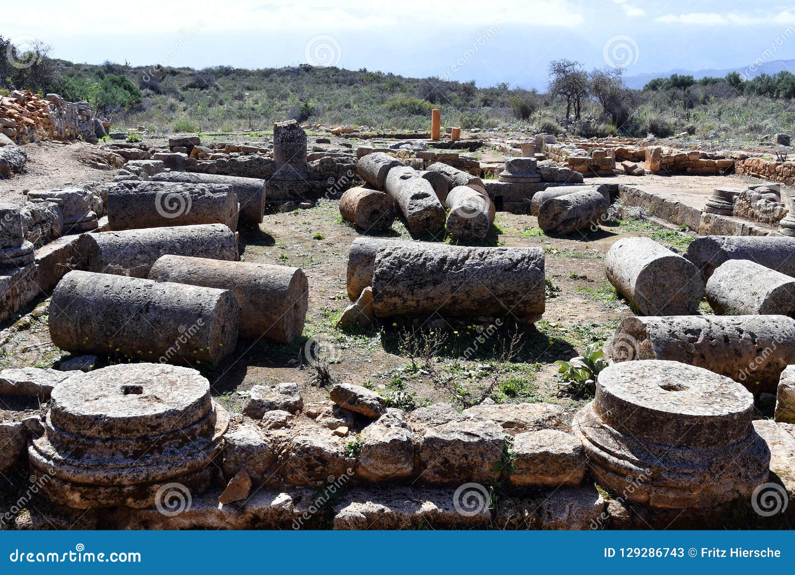 Greece, Crete, Ancient Aptera Stock Image - Image of minoan, culture ...