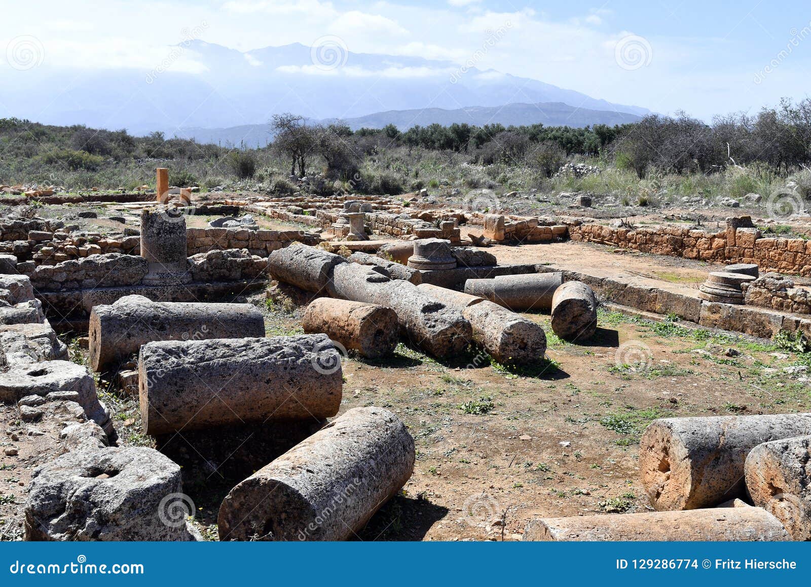 Greece, Crete, Ancient Aptera Stock Photo - Image of ancient ...